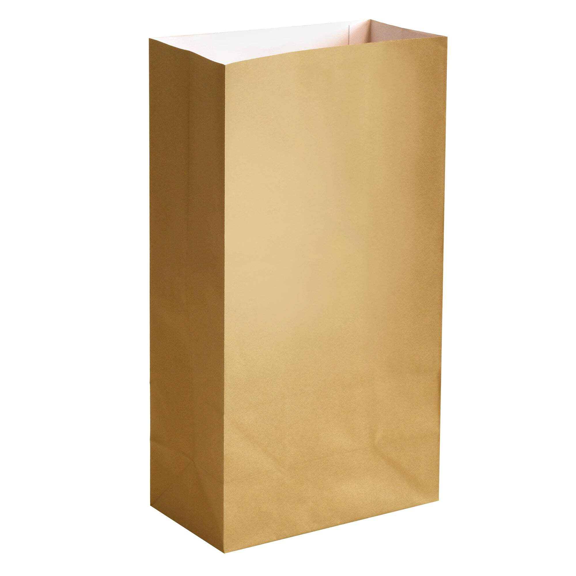 Paper Luminaria Bags - Set of 24 (Gold) - Walmart.com