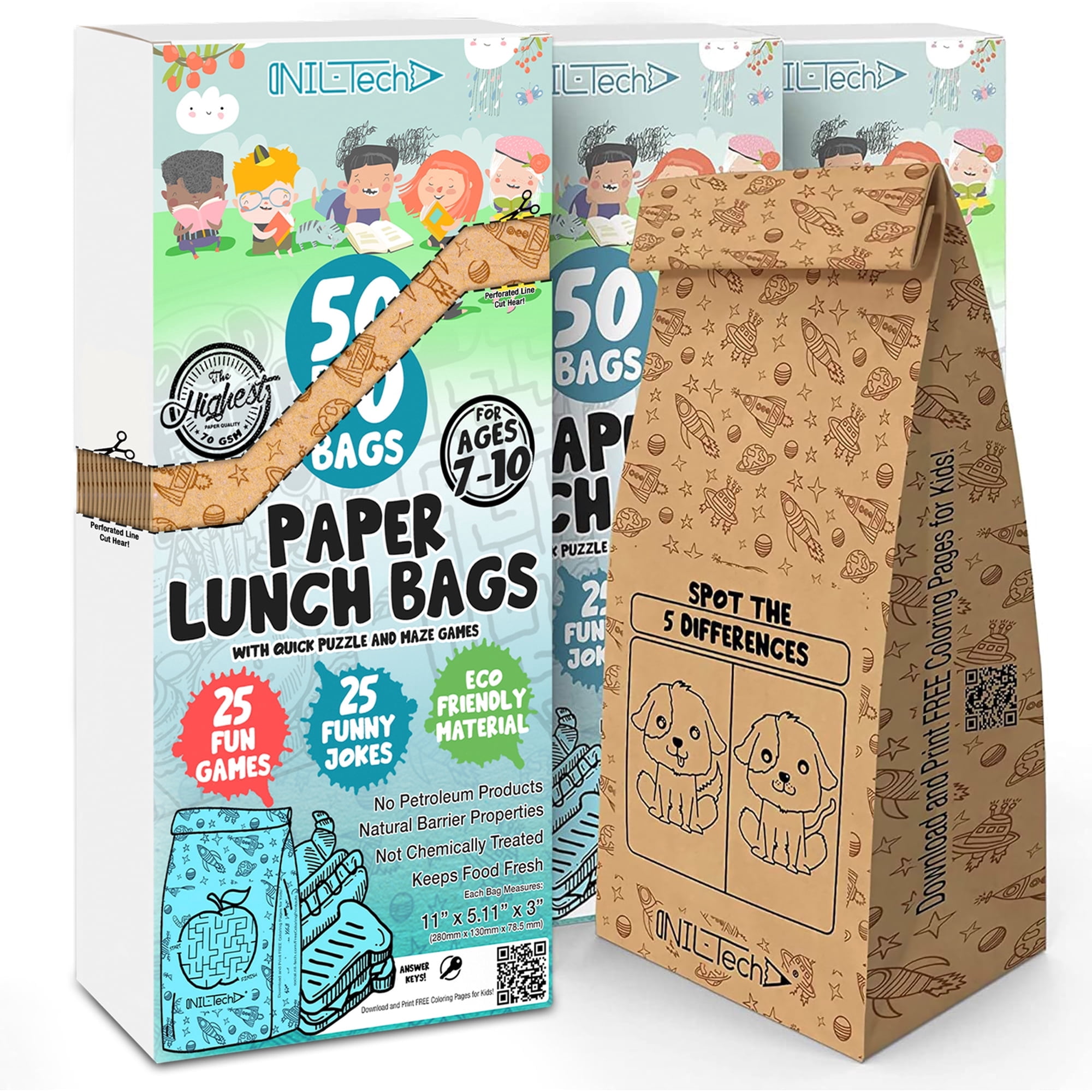 Back to School: NIL-Tech Educational Game and Joke Paper Lunch Bags for ...