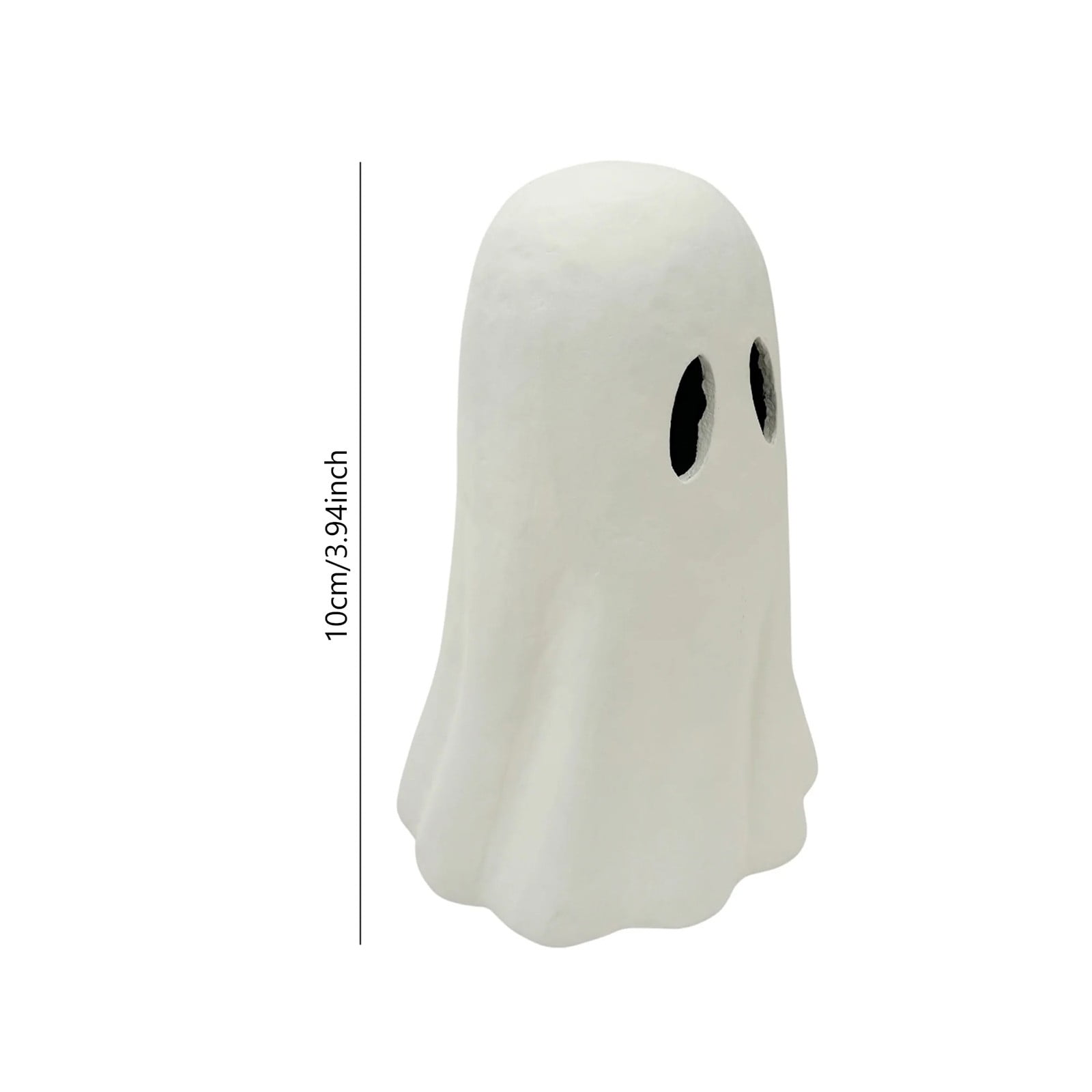 3.94 Inch Paper Mache Ghost Tabletop Decoration Halloween Paper Mache ...