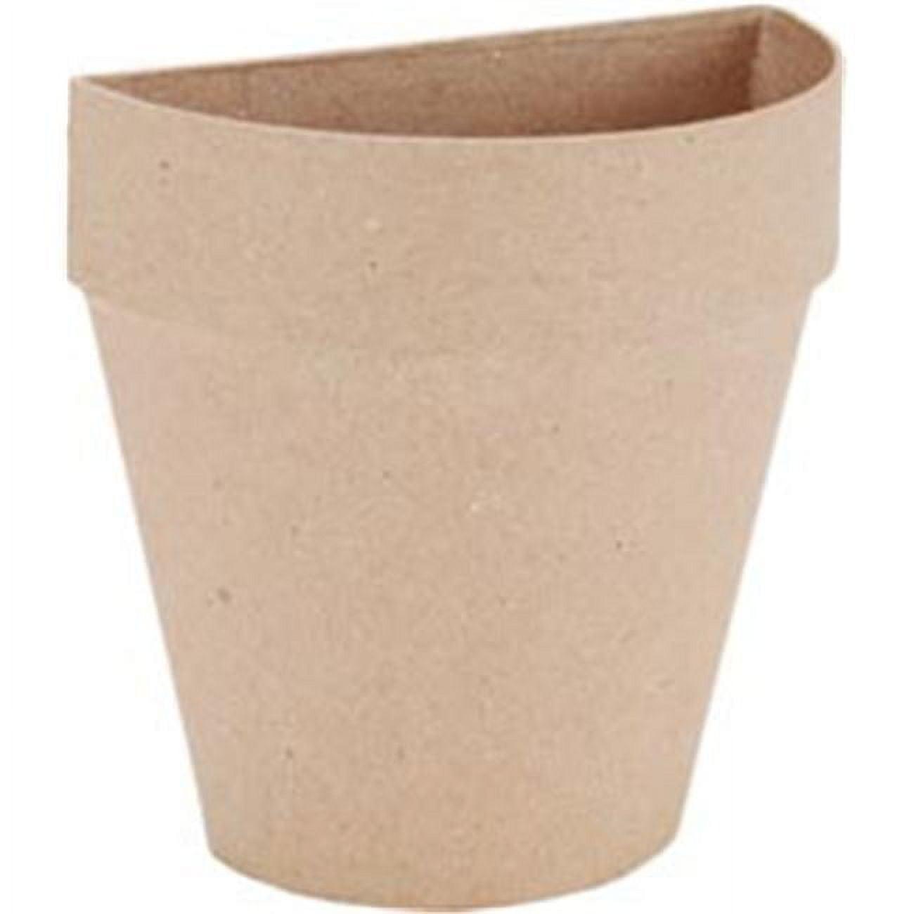 Paper Mache Half Flower Pot-4 Inch - Walmart.com