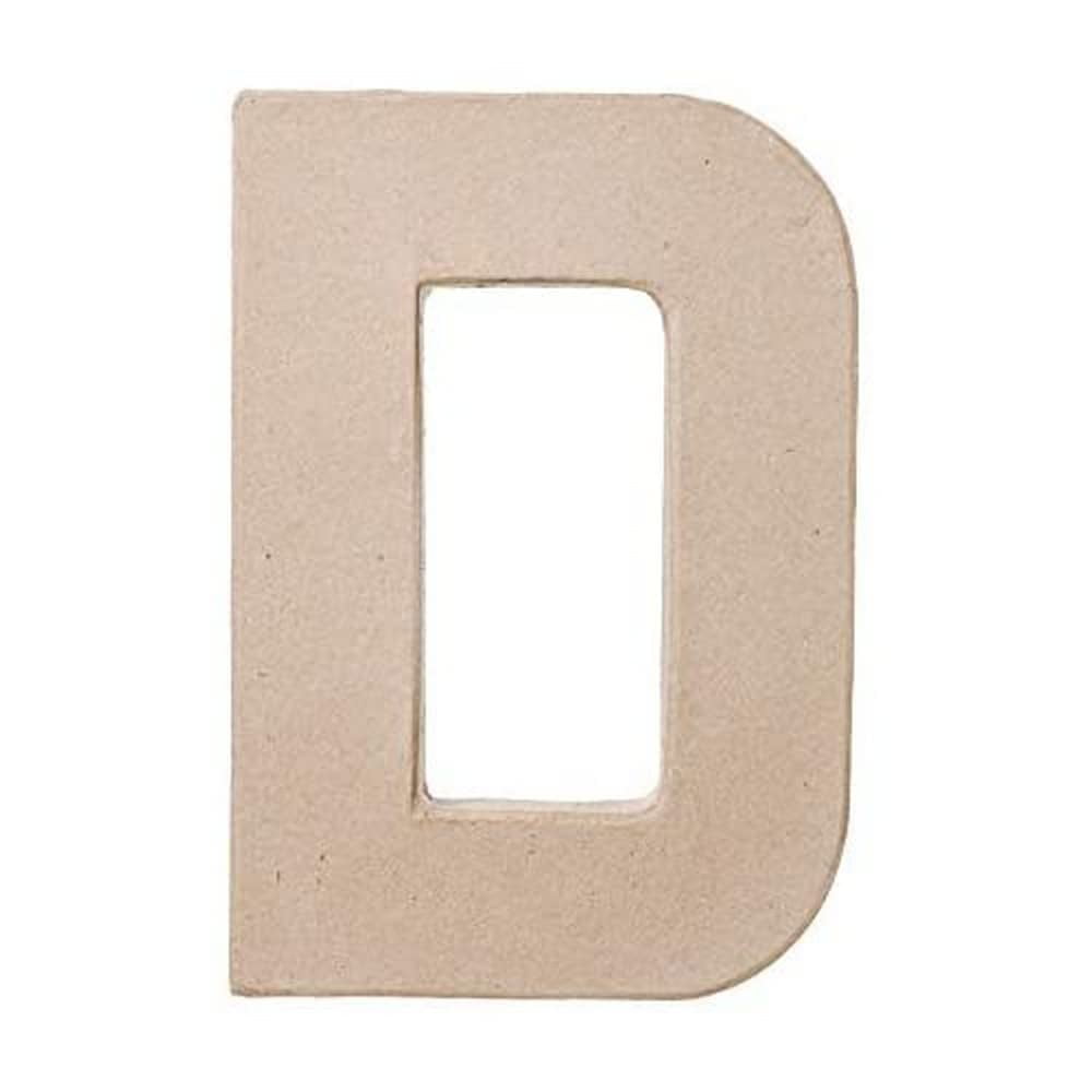 Paper-Mache Letter 8"X5.5" D - Walmart.com