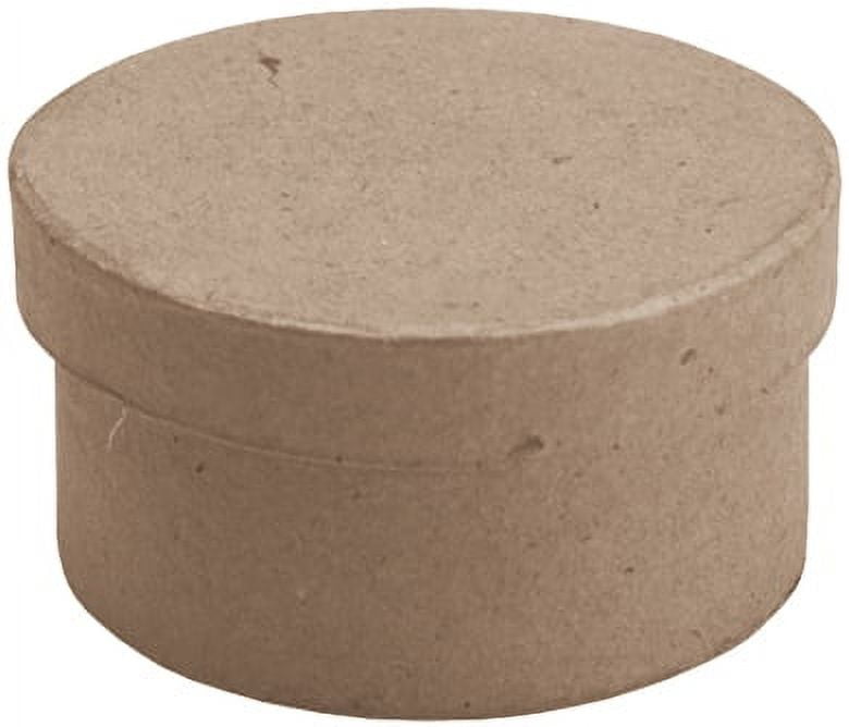 Paper Mache Mini Box - 3" x 3", Round - Walmart.com