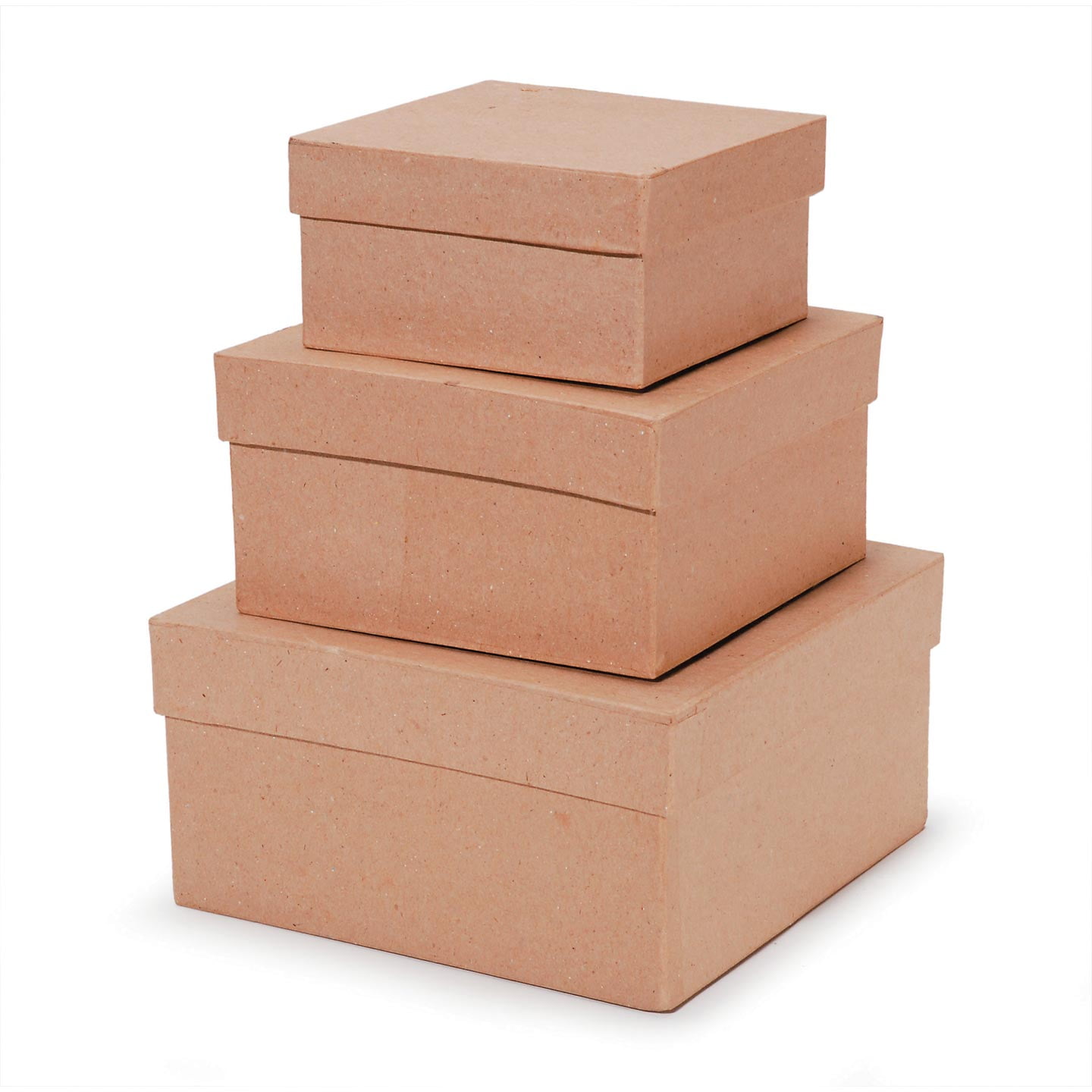 Paper Mache Square Box Set of 3 - Walmart.com