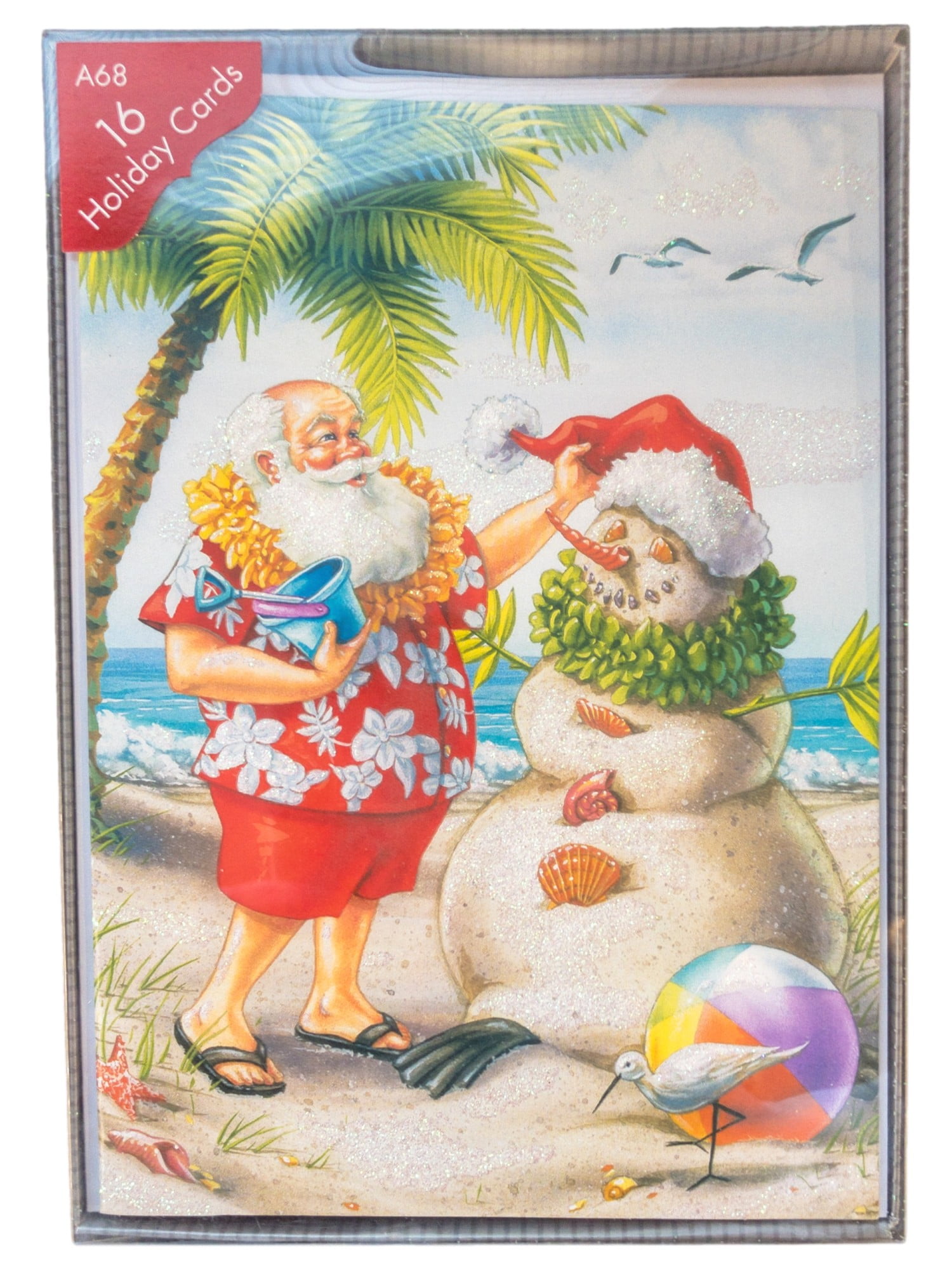 Paper Magic 16 Santa Building Snowman Sandman Beach Holiday Christmas ...