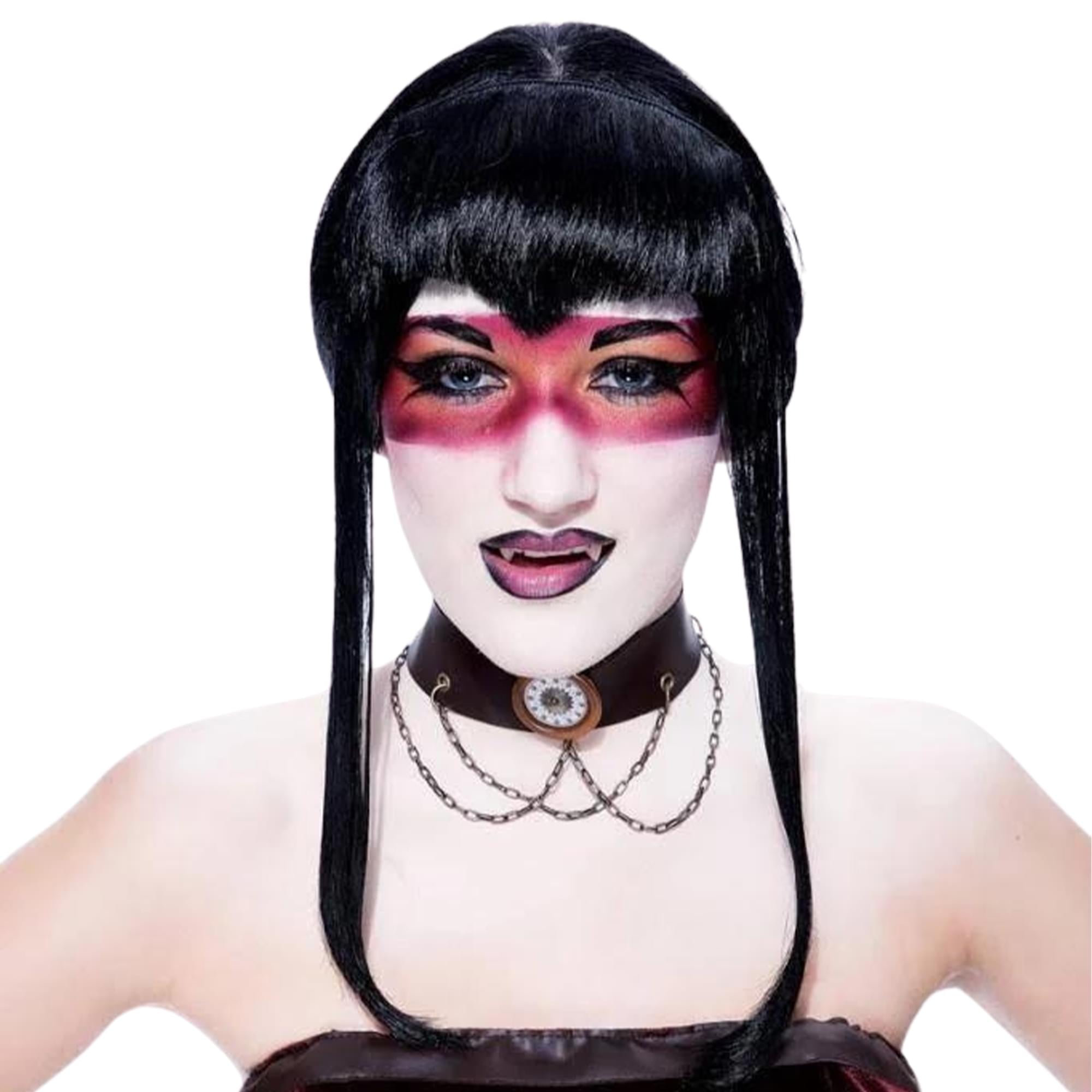 Paper Magic Group Chelsea Widow Peak Black Adult Costume Wig One Size ...