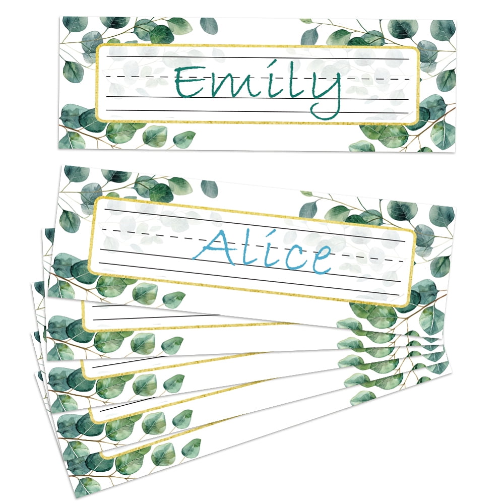 Paper Manuscript Name Plates Writable Name Labels with 40Pcs Double ...