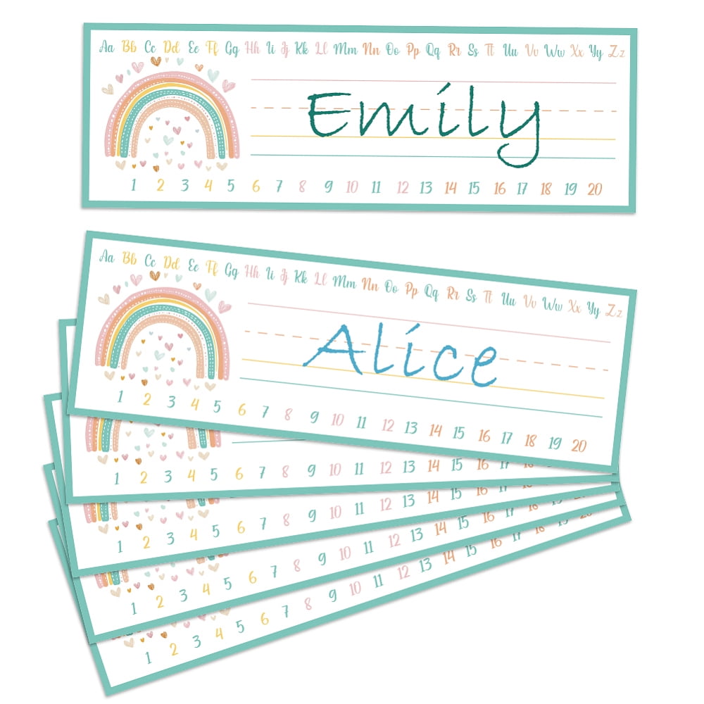 Paper Manuscript Name Plates Writable Name Labels with 40Pcs Double ...