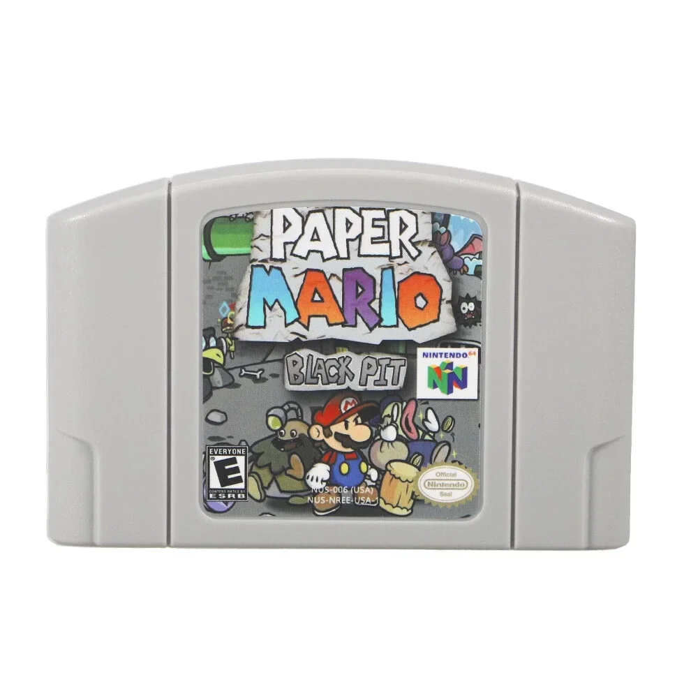 Paper Mario:Black Pit - US Version N64 game NTSC Version - Walmart.com