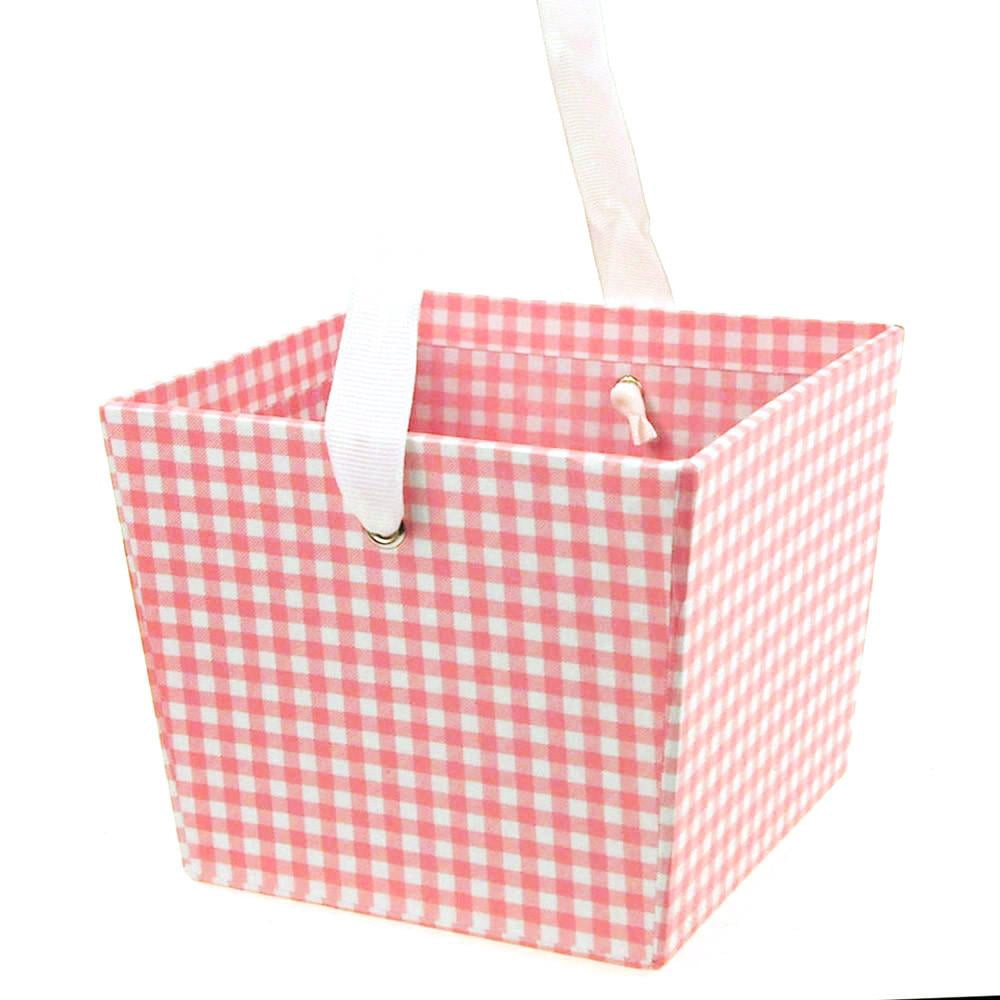 Paper Market Tray, Baby Checkered, 4-inch x 5-inch, Light Pink ...