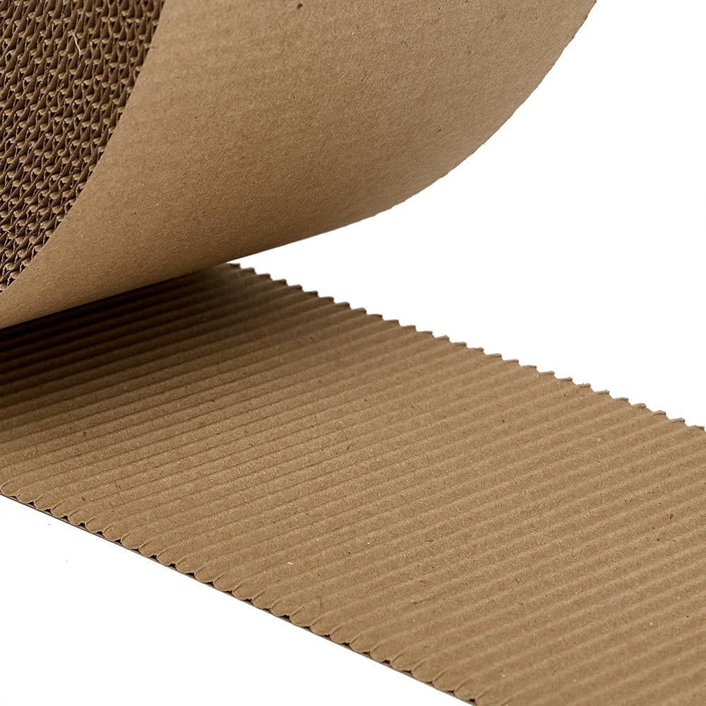 Paper Mart Corrugated Cardboard Roll, 3 Inches x 250 Linear Feet Roll ...