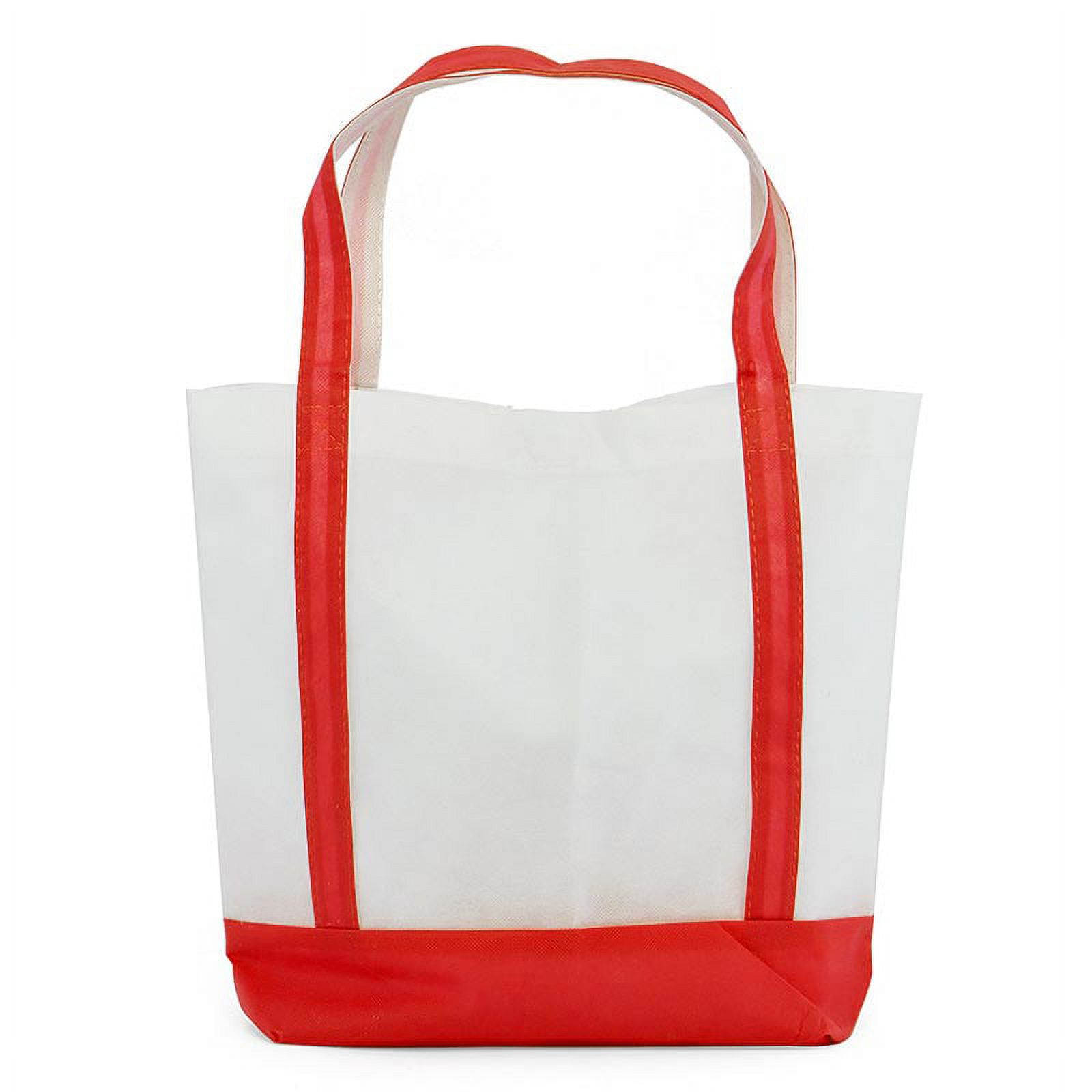 Paper Mart Red And White Shopping Bags 14 1 2 X 4 3 8 X 12 3 4 Paper Mart Red And White Shopping Bags 14 1 2 X 4 3 8 X 12 3 4