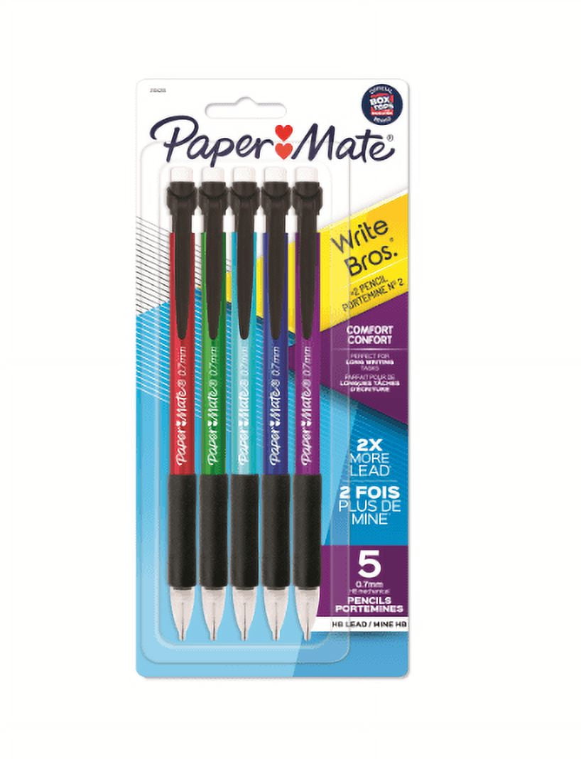 Paper Mate, #2 Lead, 0.7 mm, Comfort Mechanical Pencil, Assorted Colors ...