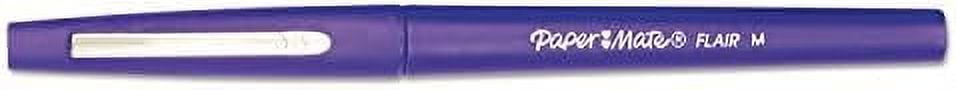 Paper Mate 8450152 Point Guard Flair Needle Tip Stick Pen, Purple , 0 ...