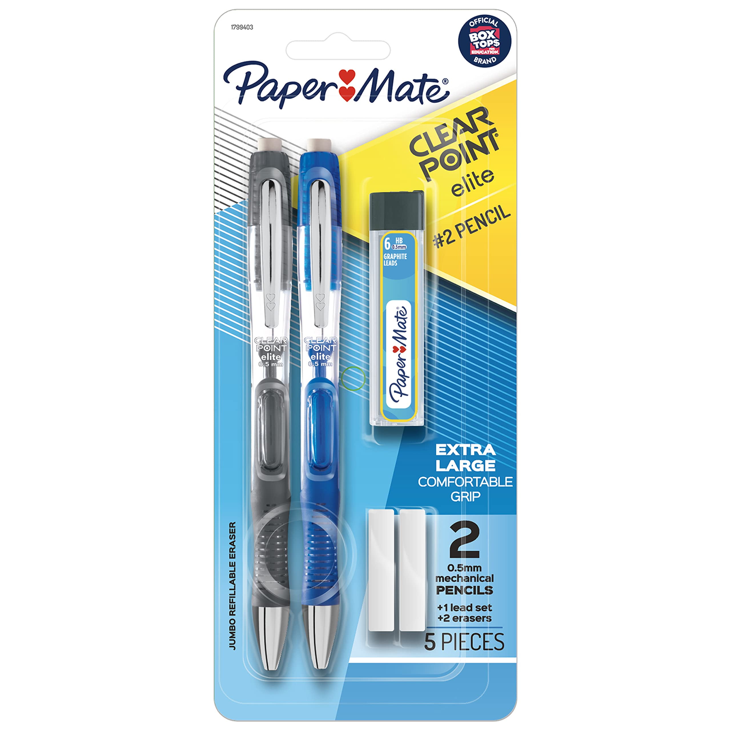 Paper Mate Clearpoint Elite 0.5mm Mechanical Pencil Starter Set ...