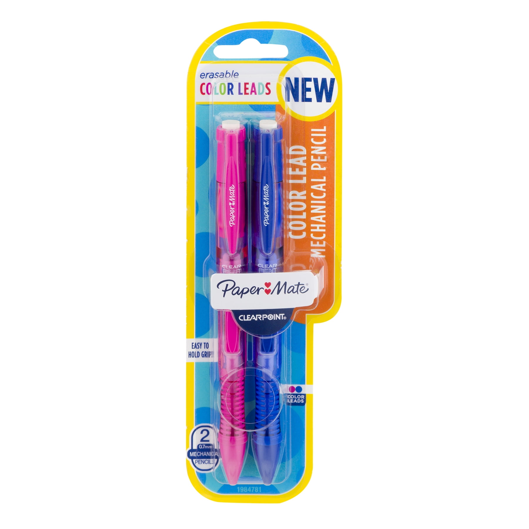 Paper Mate Clearpoint Color Lead Mechanical Pencils, 0.7mm, Assorted ...