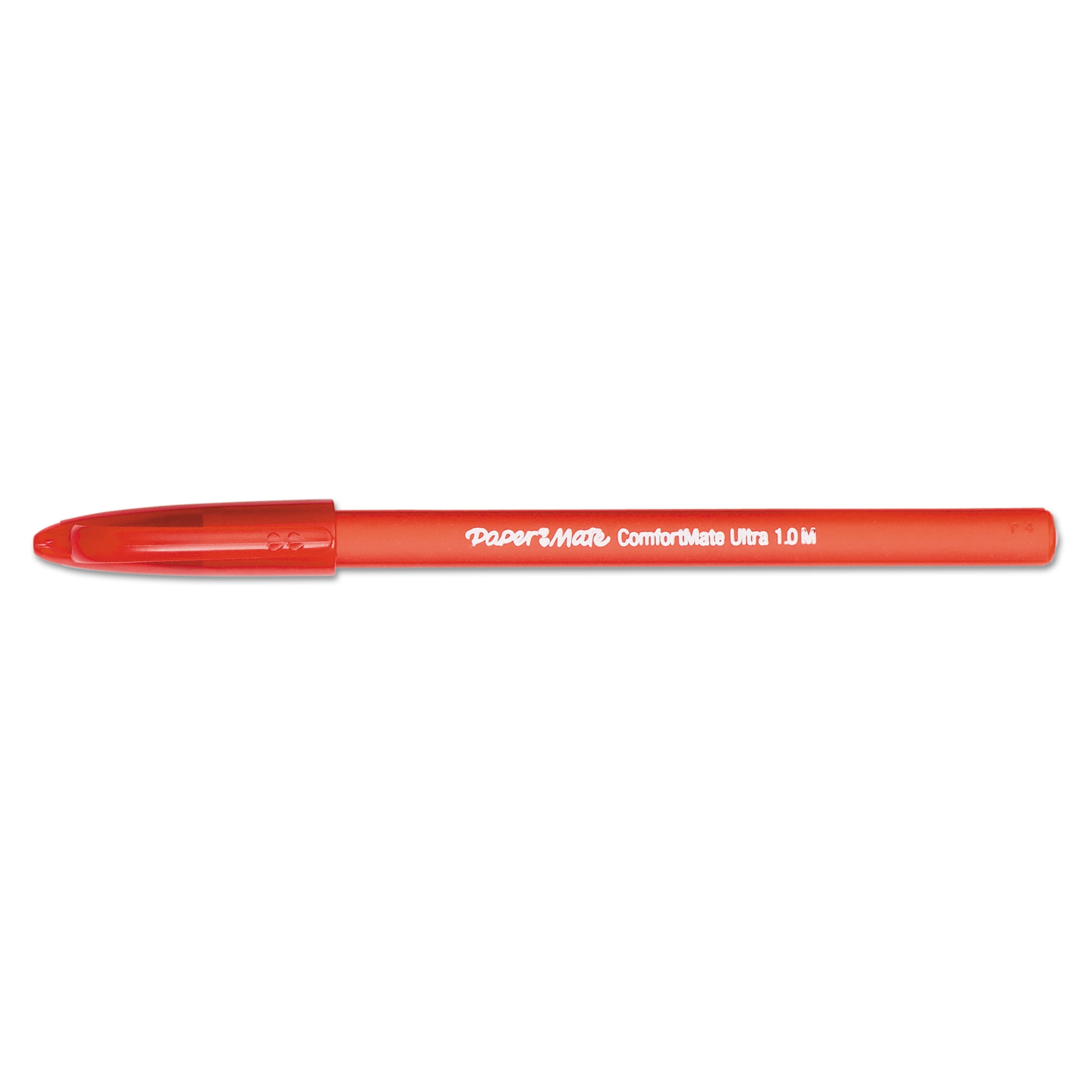 Paper Mate ComfortMate Ballpoint Stick Pen, Red Ink, Medium, Dozen ...