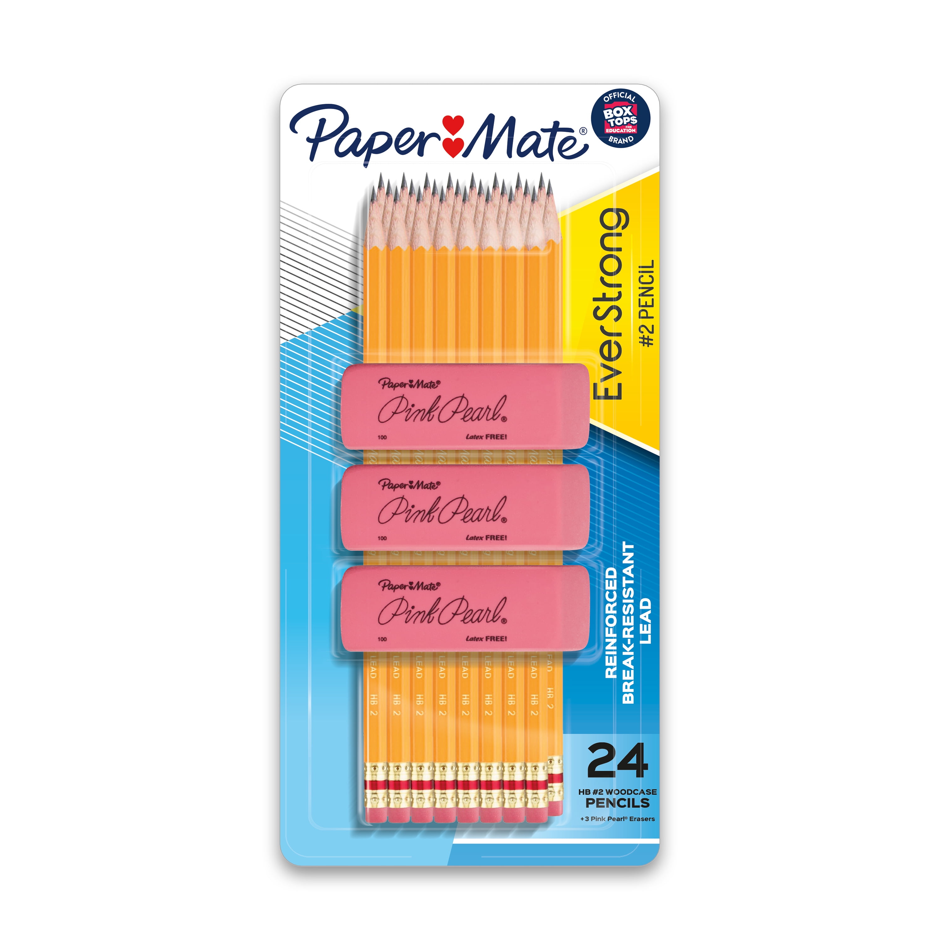 Paper Mate EverStrong #2 Pencils with Break Resistant Lead, Includes 3 ...