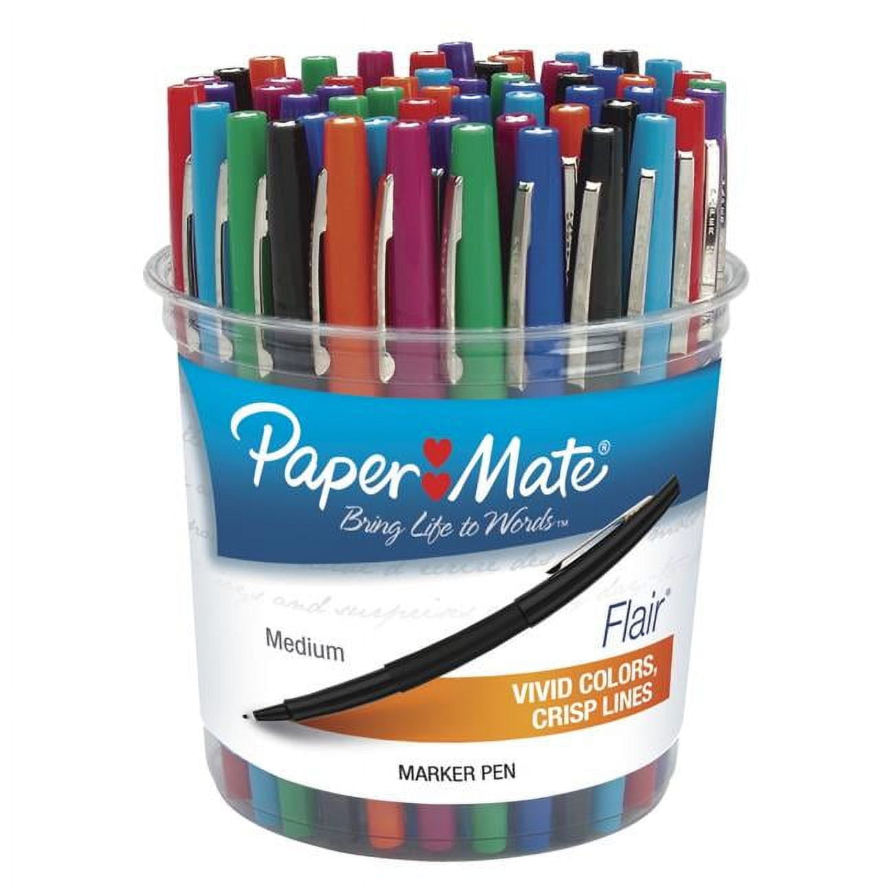 Paper Mate Flair Fast Dry Non-Toxic Fine Point Guard Markers - Acid ...
