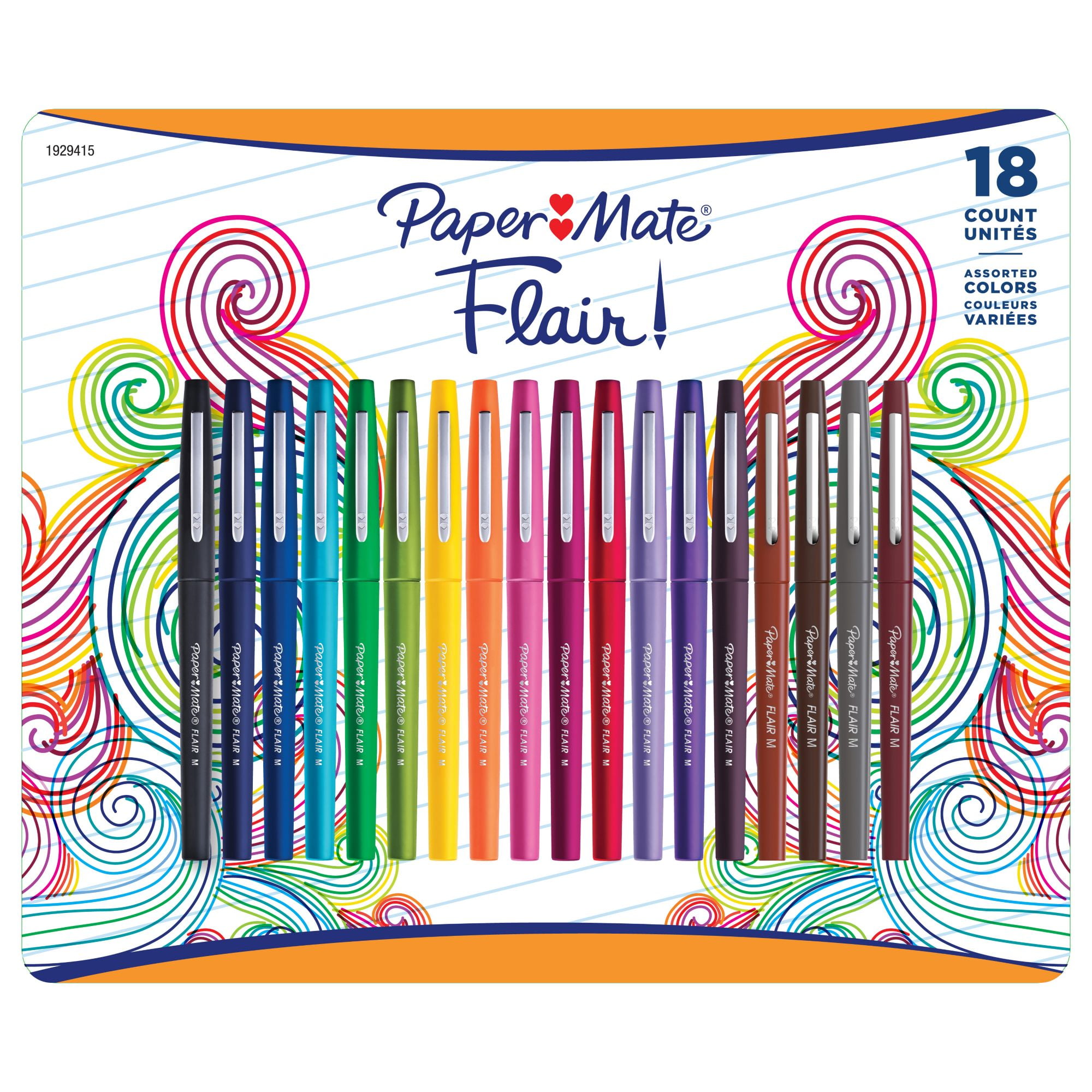 Paper Mate Flair Medium Point Pens, 18 ct. - Assorted Colors - Walmart.com