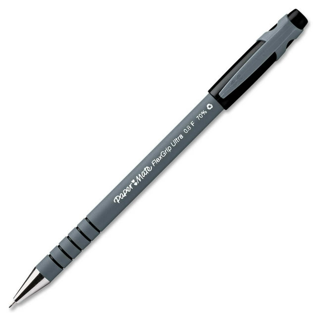 Paper Mate FlexGrip Ultra Non-Retractable Ballpoint Stick Pen, Black ...