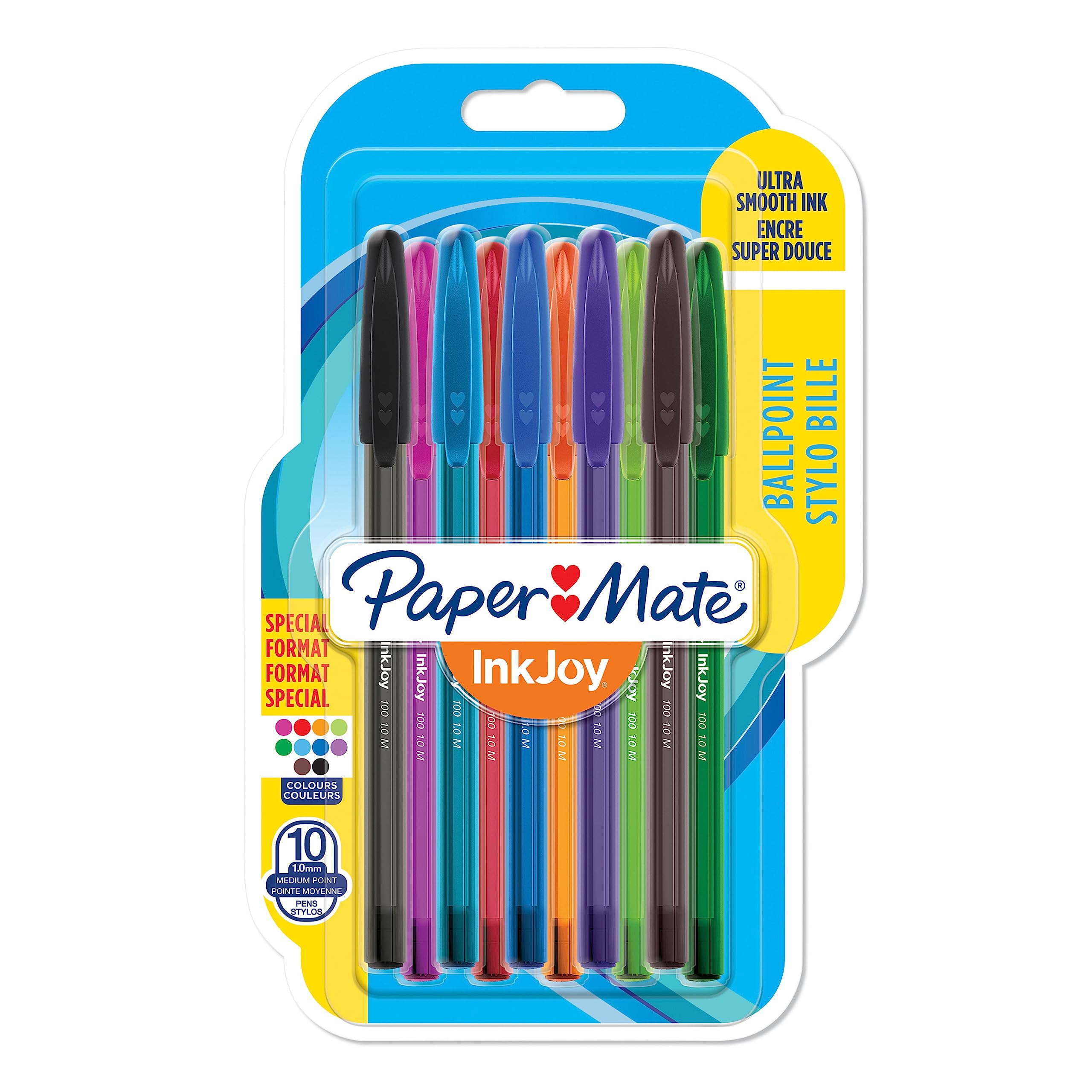 Paper Mate InkJoy 100ST Ballpoint Pens | Medium Point (1.0mm) | Fun ...
