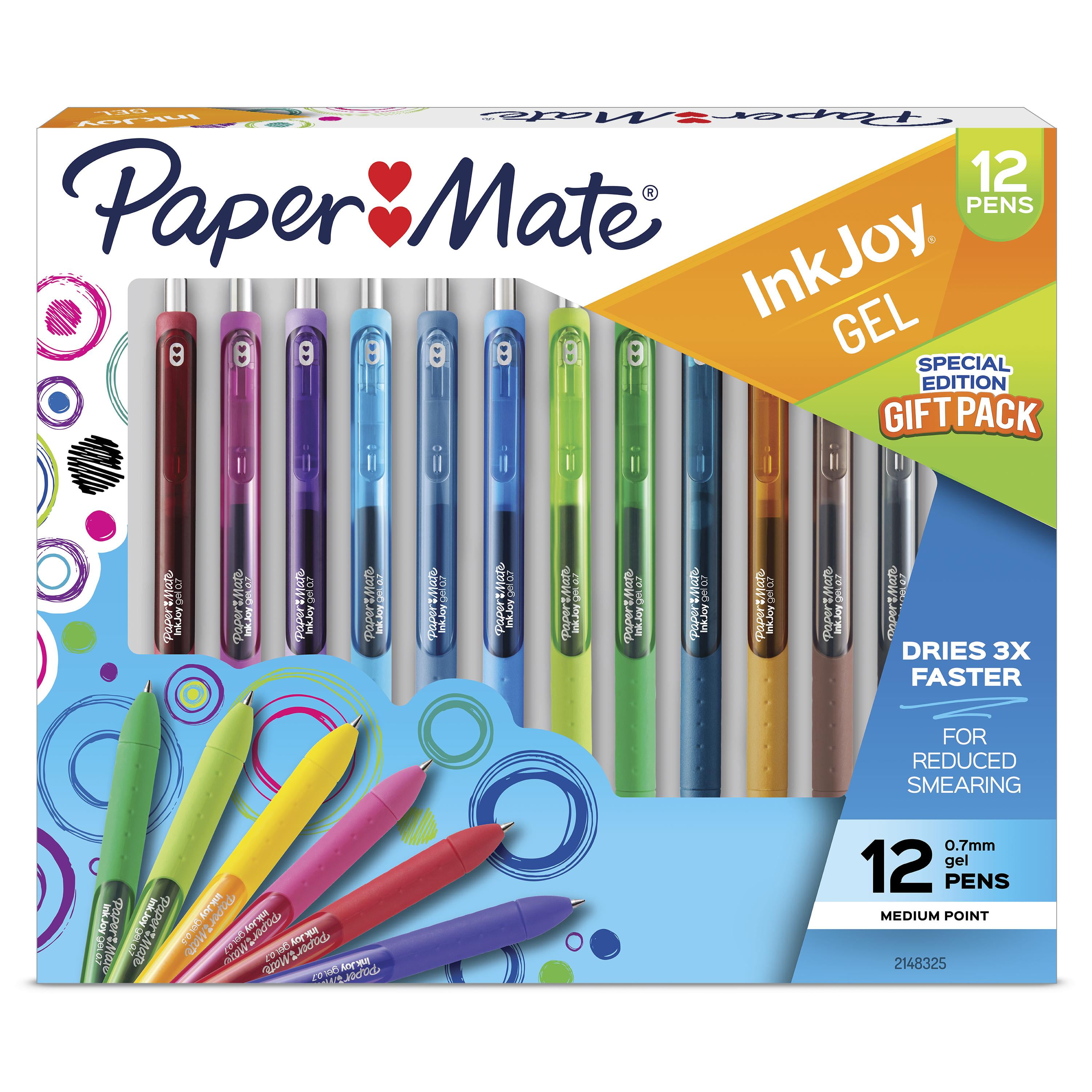 Paper Mate InkJoy Pens, Gel Pens, Medium Point (0.7 mm), Assorted, 12 ...