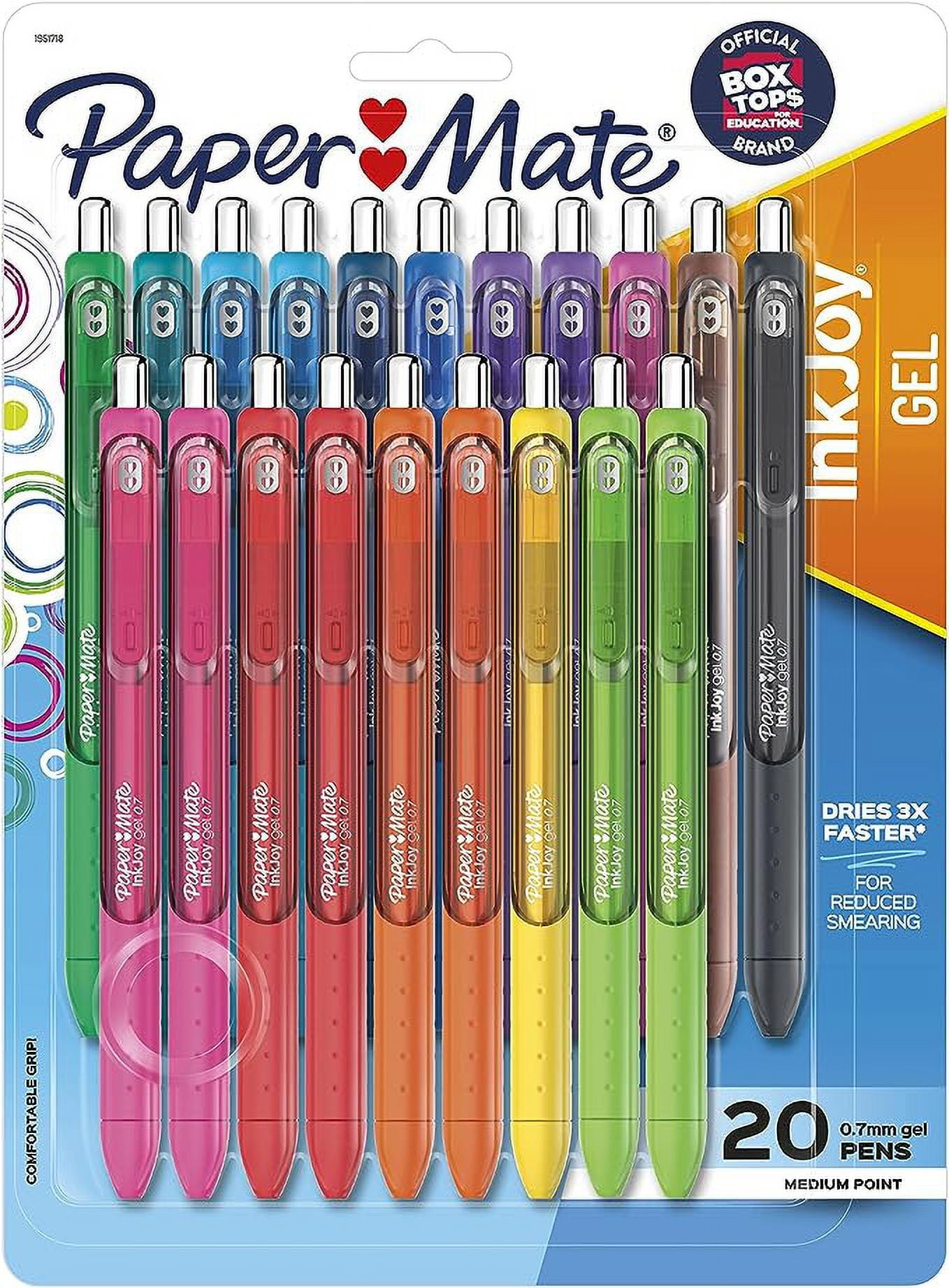 Paper Mate InkJoy Pens, Gel Pens, Medium Point (0.7mm), Assorted, 20 ...