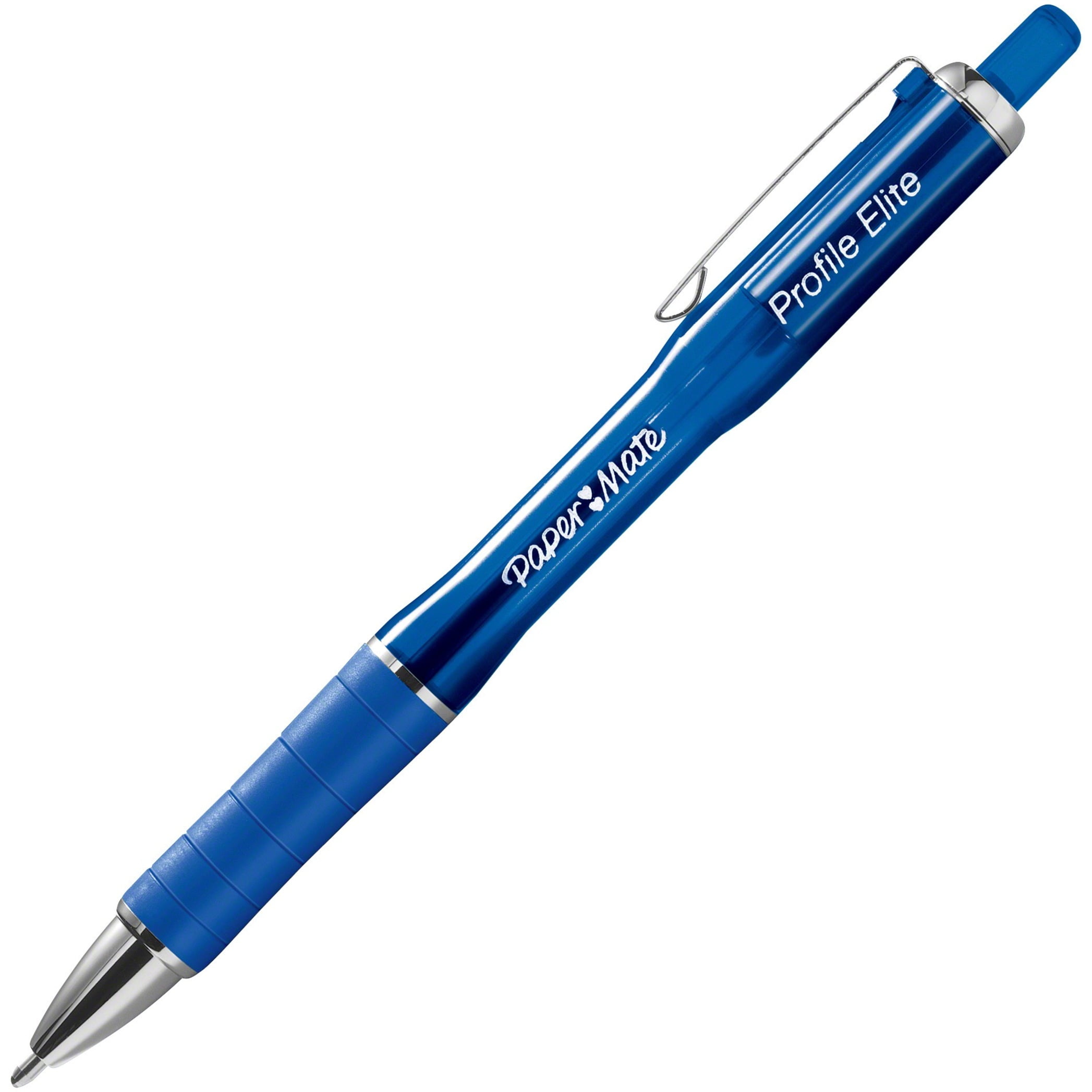 Paper Mate Profile Elite Retractable Ballpoint Pen - 1.4 mm, Blue ...