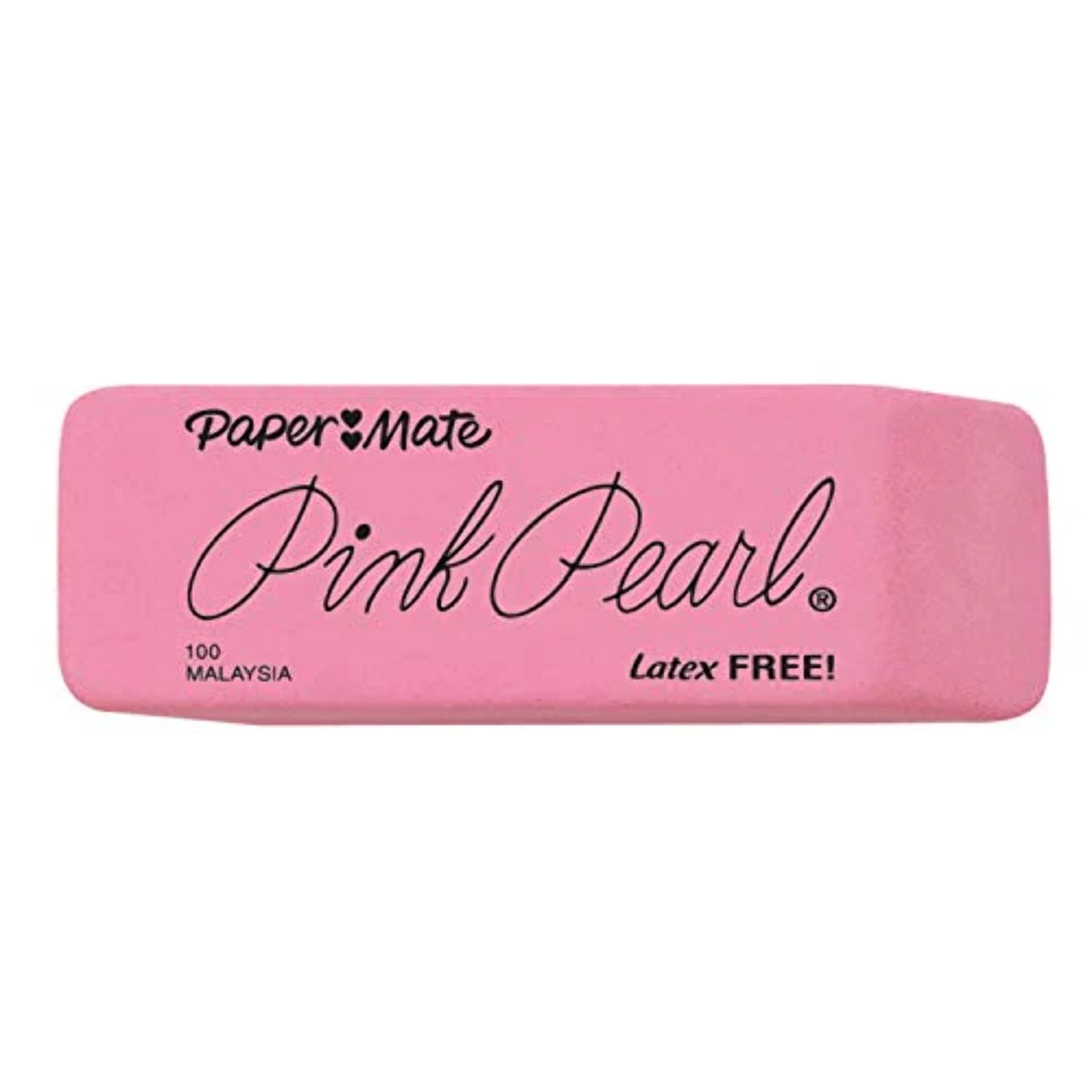 Paper Mate Pink Pearl Pencil Erasers, Large, Pink, 12 Count - Walmart.com