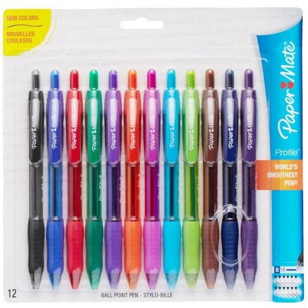 Paper Mate Profile Ballpoint Pen - Bold Pen Point - 1.4 mm Pen Point ...