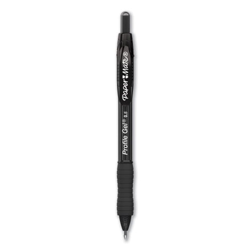 Paper Mate Profile Gel Pen, Retractable, Fine 0.5 mm, Black Ink ...