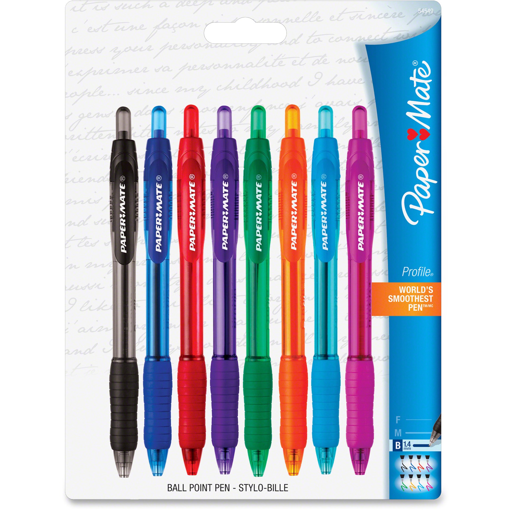 Paper Mate Profile Retractable Ballpoint Pens 1 4 Mm Bold Point Paper Mate Profile Retractable Ballpoint Pens 1 4 Mm Bold Point