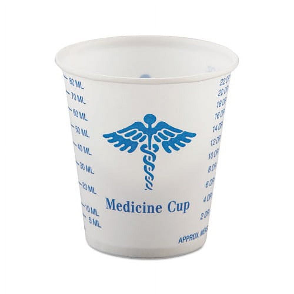 Paper Medical and Dental Graduated Cups 3 oz, White/Blue, 100/Bag, 50 ...