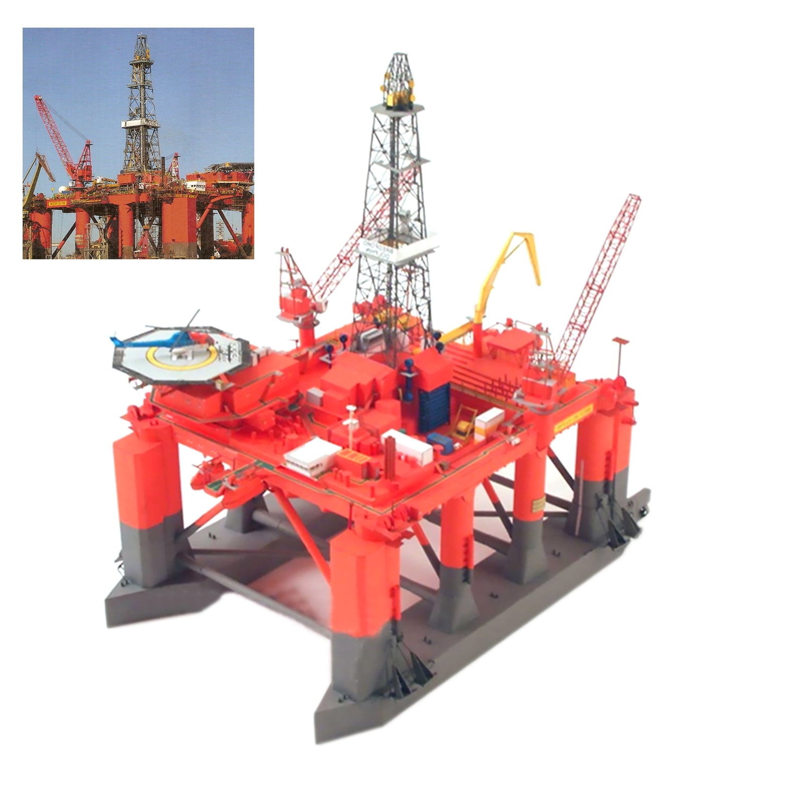 Paper Model Kit Norwegian Bredford Dolphin Oil Drilling Platform ...