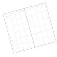 Paper Monthly Planner with 60 Sheets 4x7.4Inch Portable Paper Notebook ...