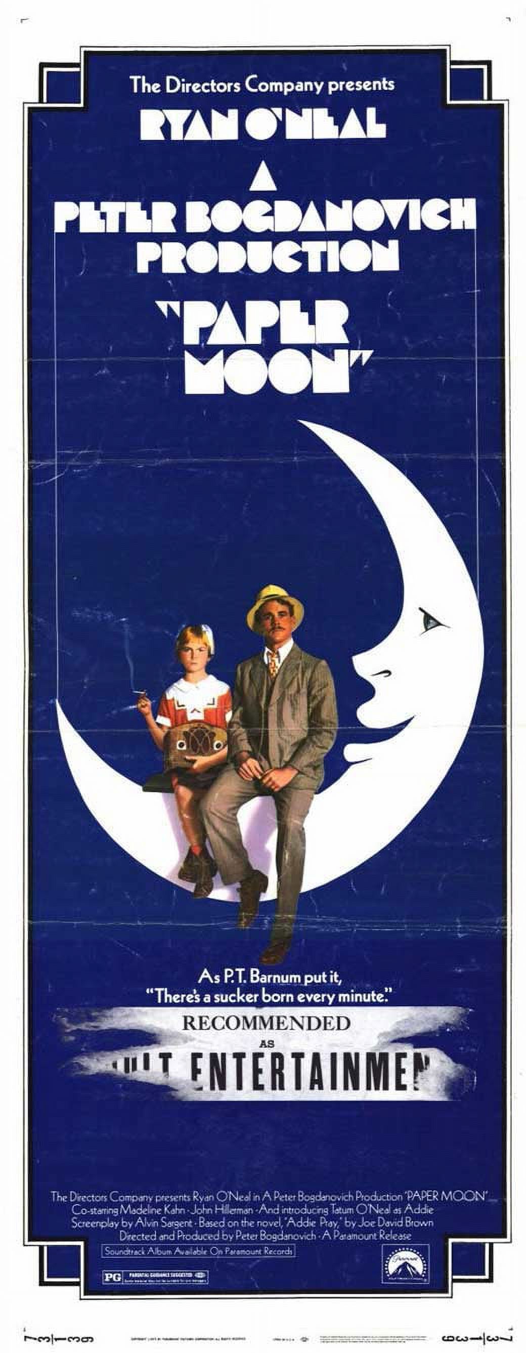 Paper Moon - movie POSTER (Insert Style A) (14" x 36") (1973) - Walmart.com