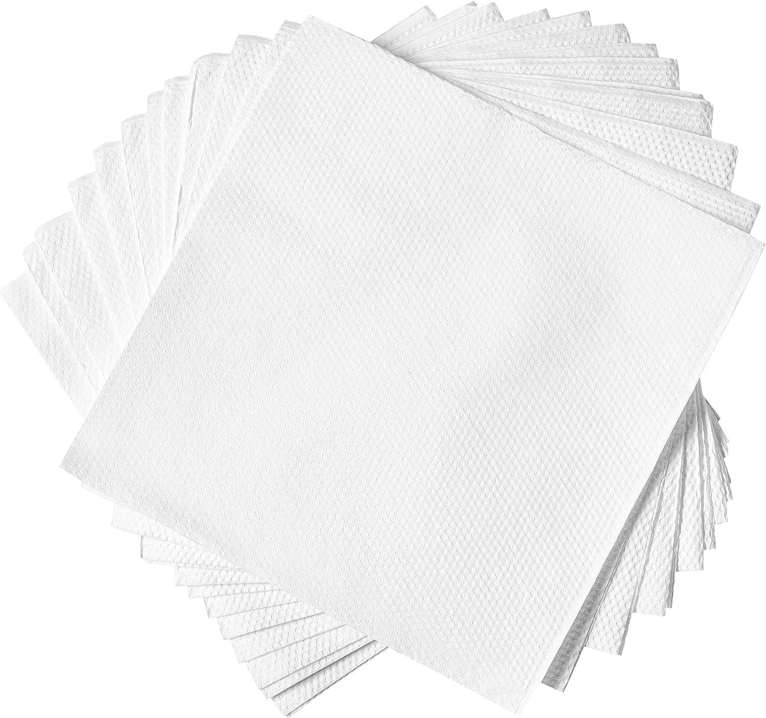 Pantry Value Disposable Napkins 6x6” White Dinner Napkins 1-Ply Table ...