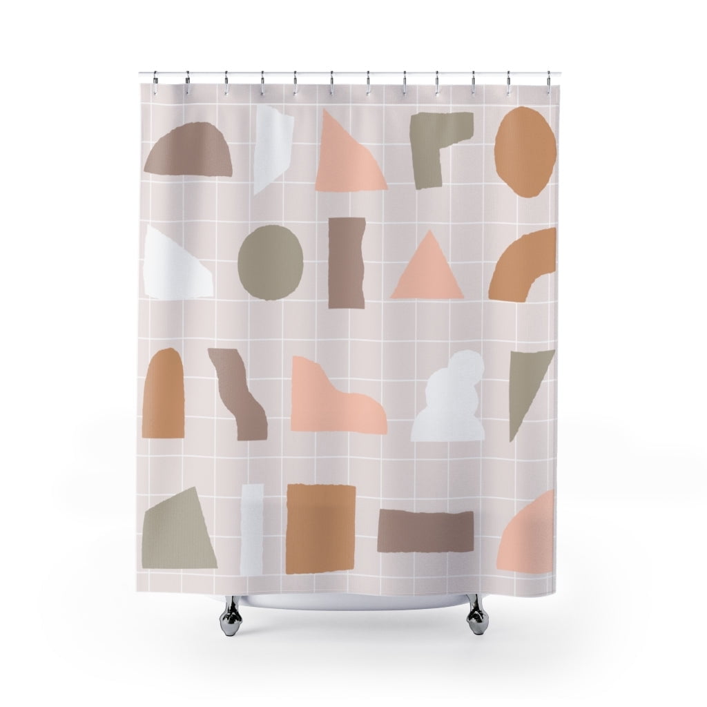 Paper Notes Illustration Premium 71"x74" Waterproof Shower Curtain for ...