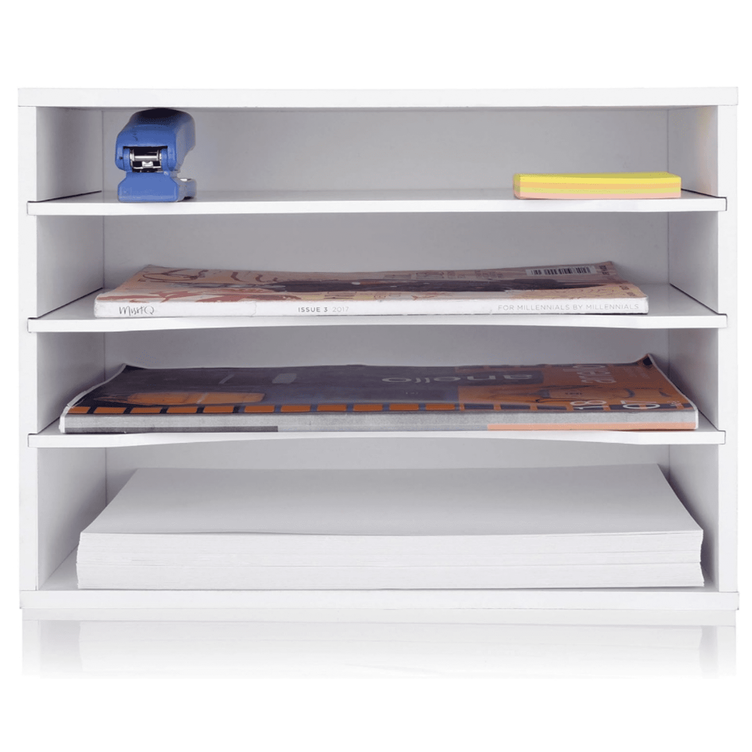 Paper Organzier Wood Desktop Organizer Storage Letter Tray File Sorter ...