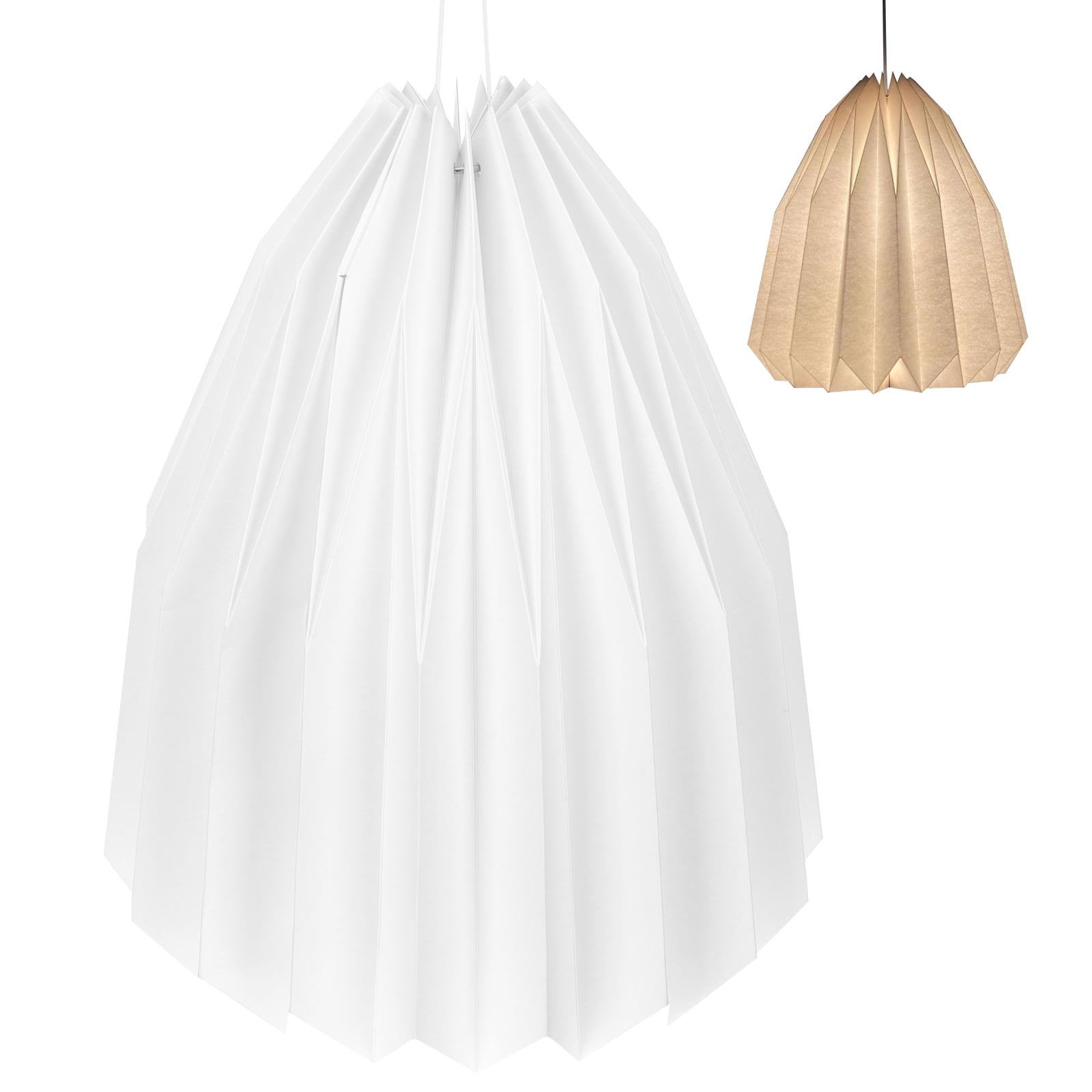 BESTYASH Paper Origami Lamp Shade White Office Decor Modern Minimalist ...