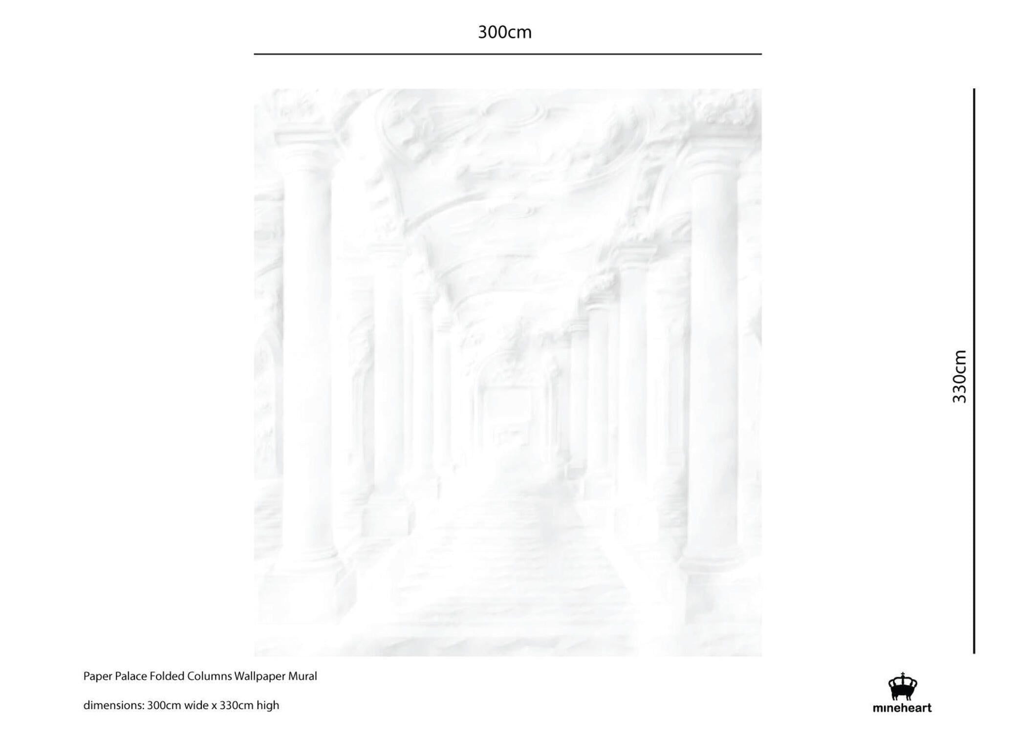 Paper Palace Folded Columns Wallpaper Mural - Walmart.com