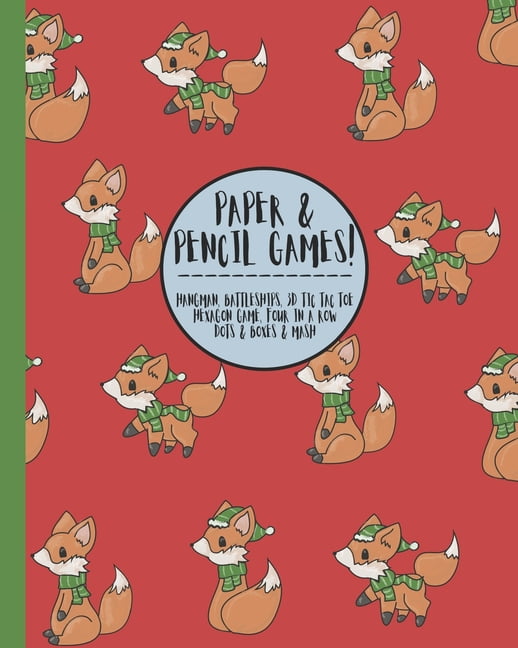 Paper & Pencil games! : Cute Christmas foxes foxy themed travel ...
