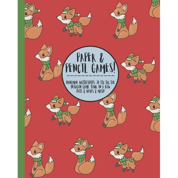 Paper & Pencil games! : Cute Christmas foxes foxy themed travel ...