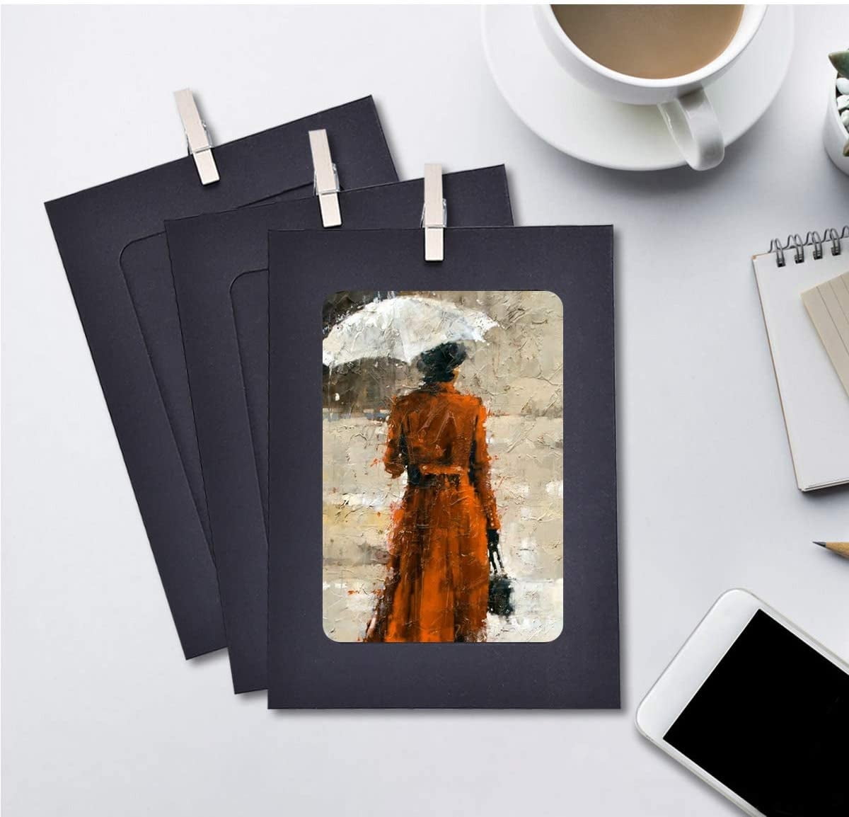 Paper Photo Frame 5X7 Kraft Paper Picture Frames 30 Pcs Diy Cardboard ...