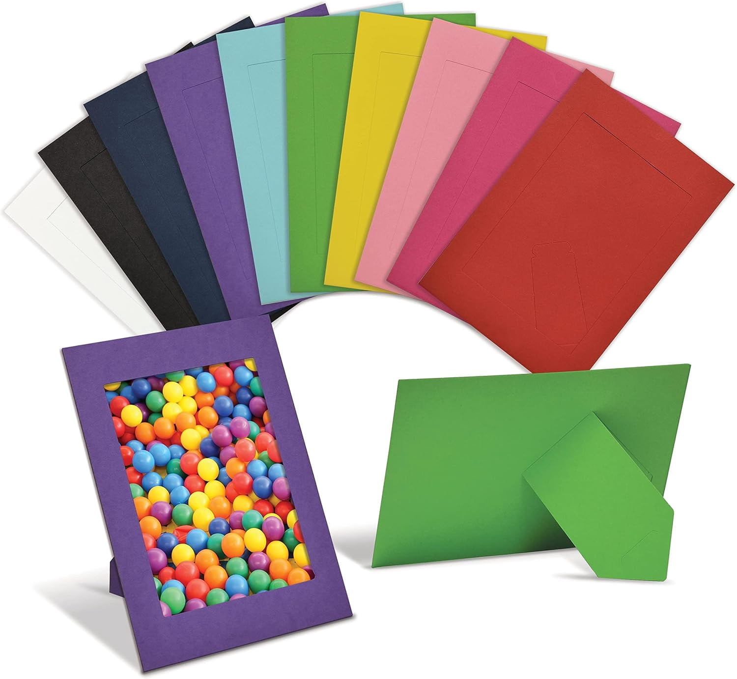 Paper Picture Frames for 4 x 6 Inch Inserts, 50 Pack, Heavy Cardstock ...