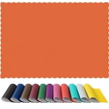 Paper Placemats - Disposable - Scalloped Edge (100, Orange) - Walmart.com