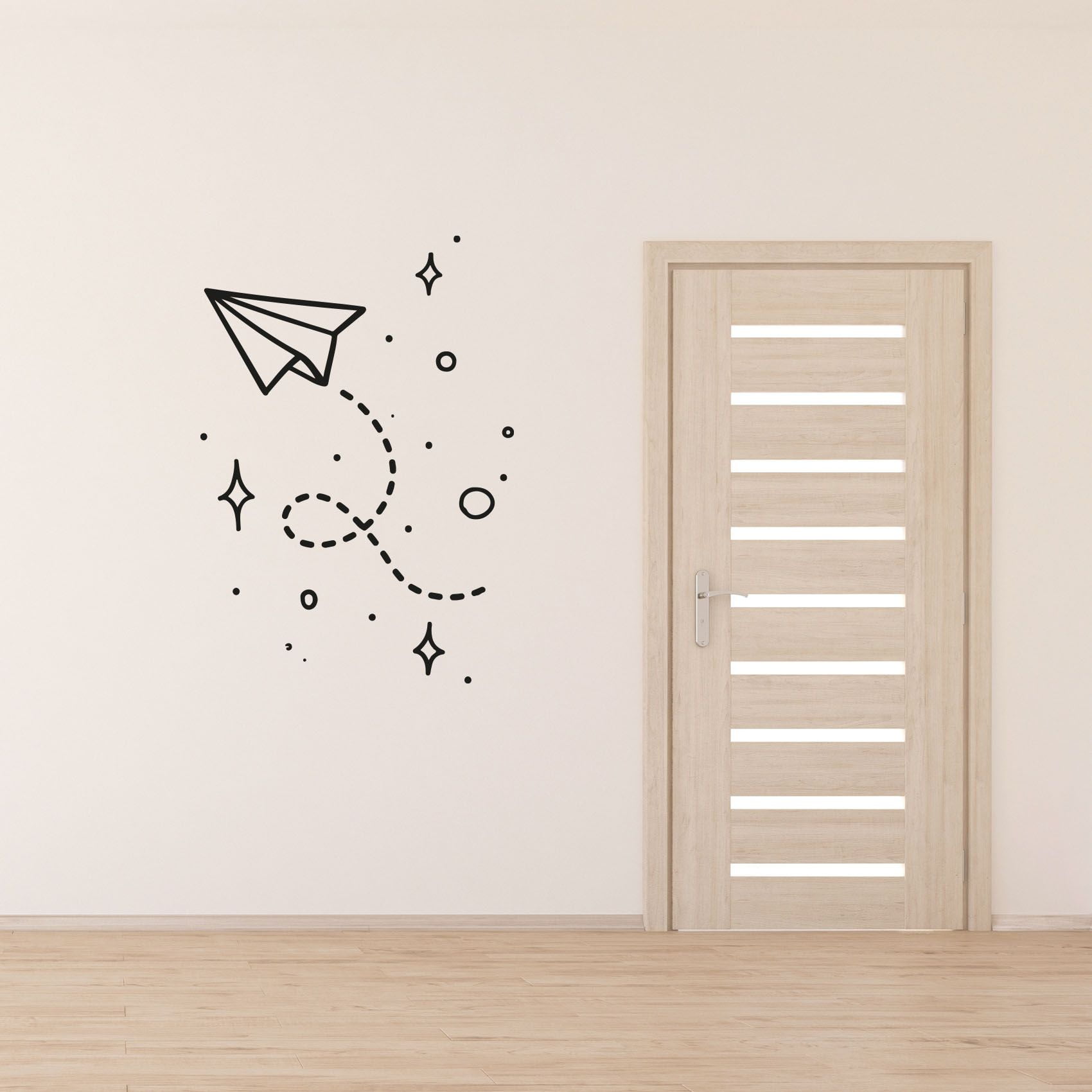 Paper Plane Flying Airplane Take Off Air Plane Jet Helicopter Wall ...