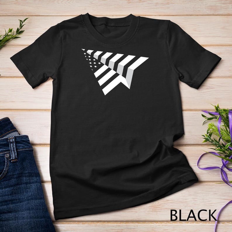 Paper Plane USA Paper Airplane T-Shirt - Walmart.com
