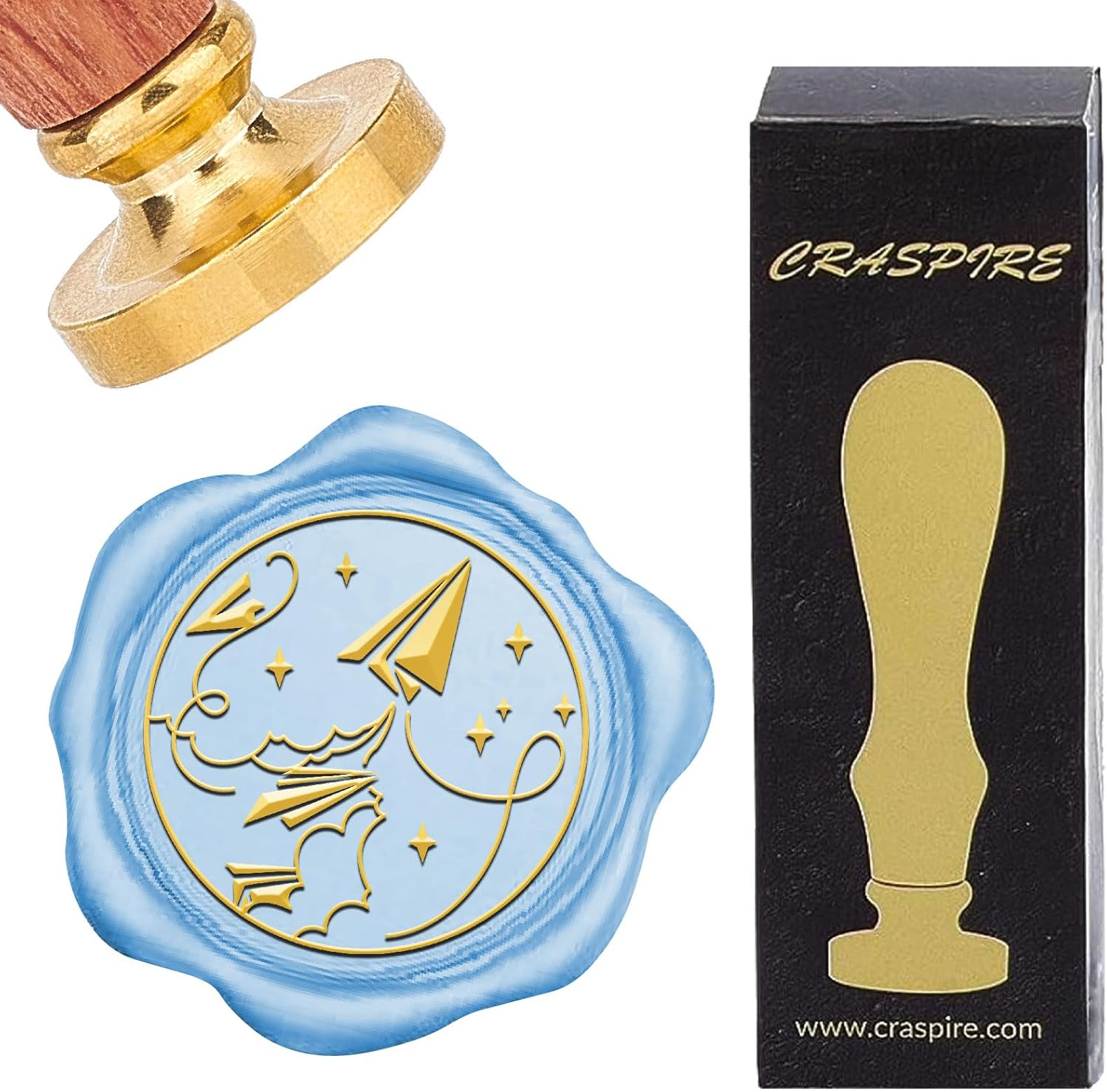 Paper Plane Wax Seal Stamp Sealing Stamp Seals 30mm Retro Removable ...