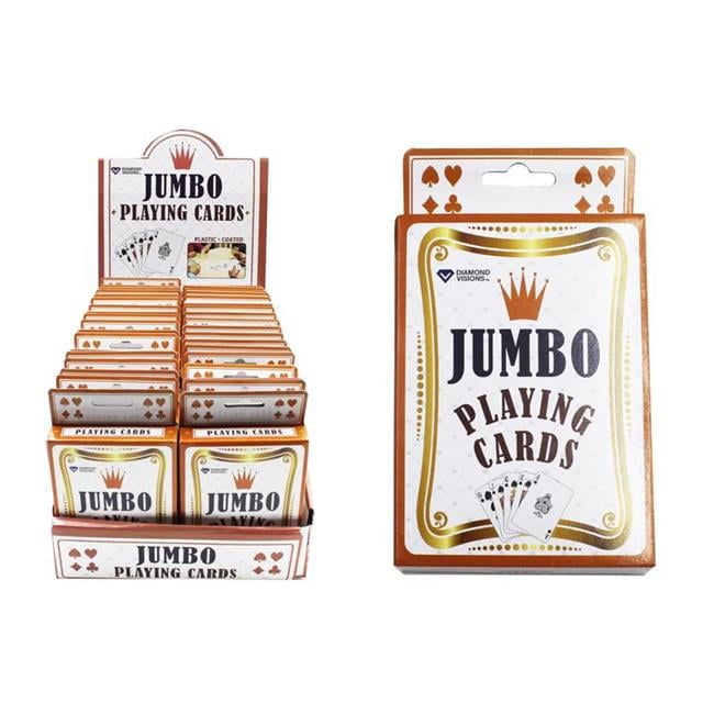 Paper & Plastic Jumbo Playing Card - 54 Piece - Pack of 36 - Walmart.com